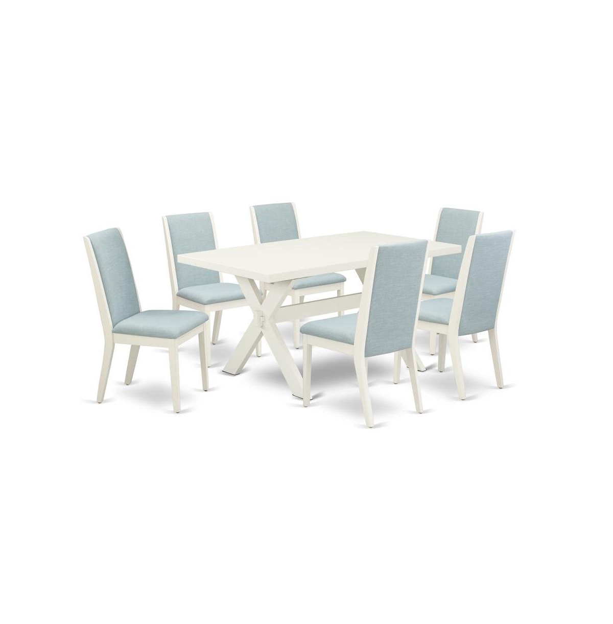 Click here for East West Furniture 7Pc Dinette Set Includes a Woo... prices