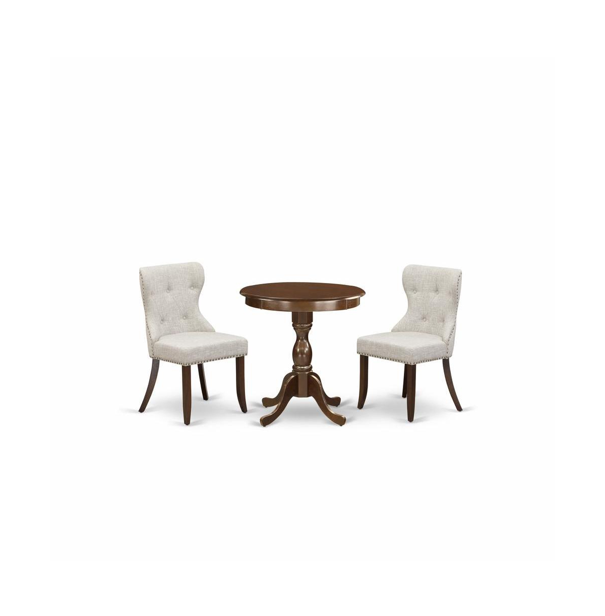 Click here for East West Furniture 3-Pc Dinette Set - 2 Kitchen P... prices
