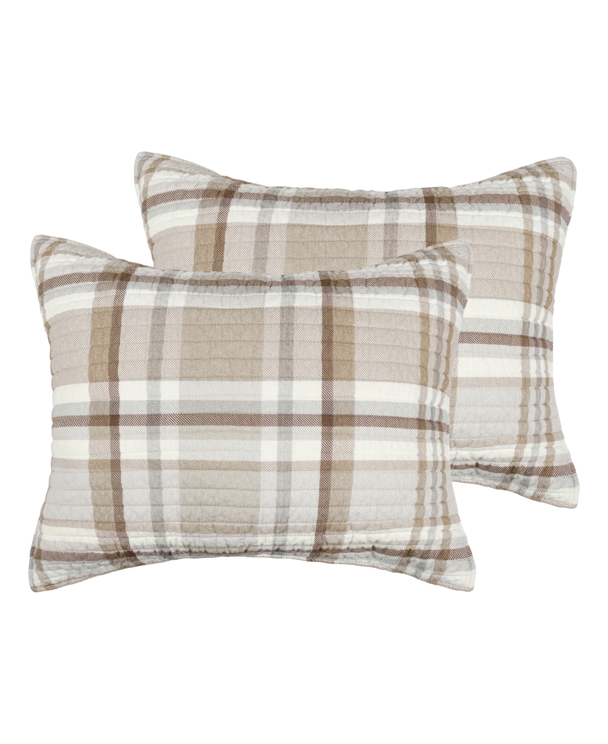 Click here for Levtex Spencer Red Plaid Quilted 2-Pc. Sham Set  S... prices