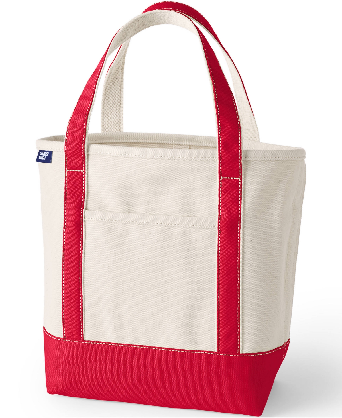 Click here for Lands End Medium 5 Pocket Open Top Canvas Tote Bag... prices