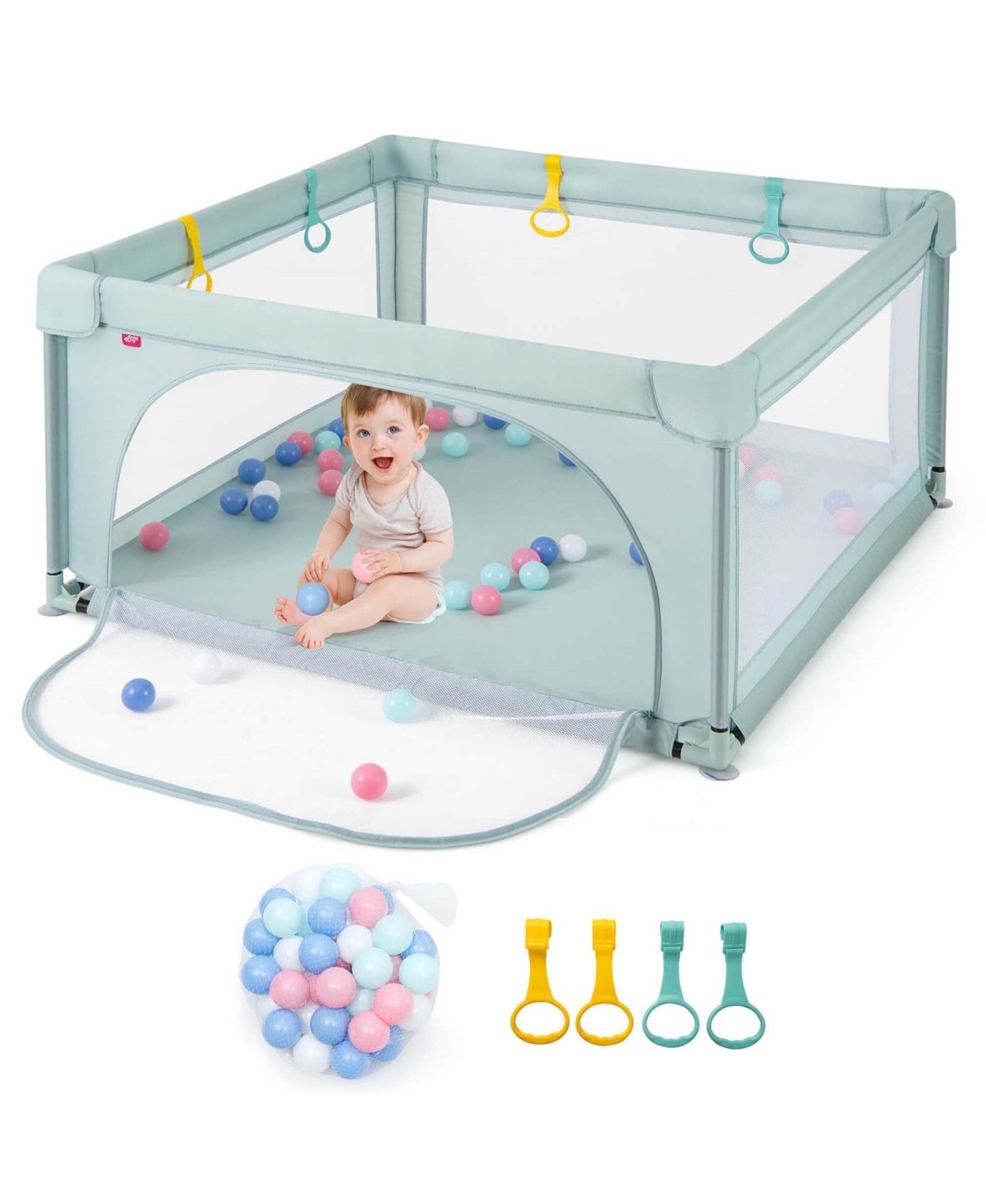 Click here for Costway Baby Playpen Infant Large Safety Play Cent... prices