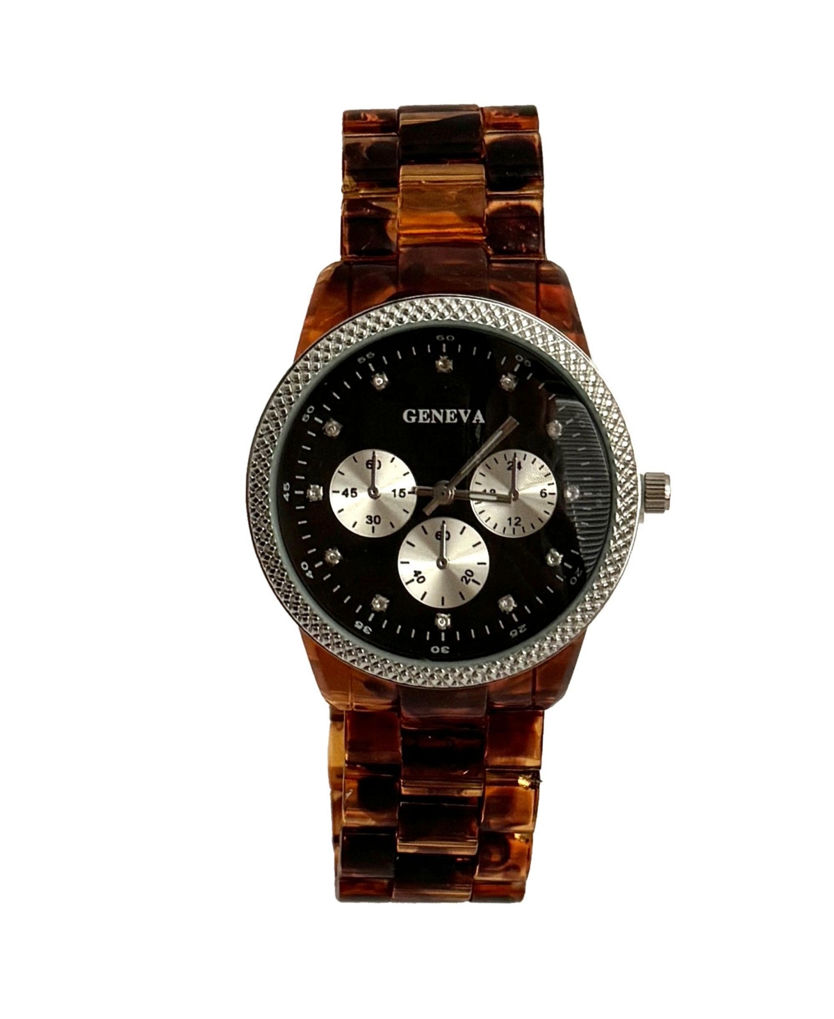 Click here for Olivia Pratt Brown Tortoise Acrylic Band Women Wat... prices