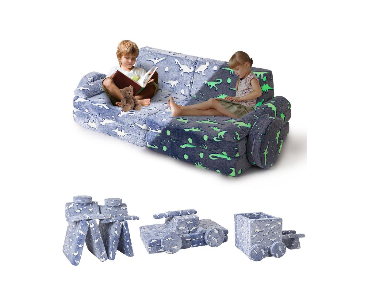 Click here for Kids Play Couch  Glow in The Dark Toddler Converti... prices