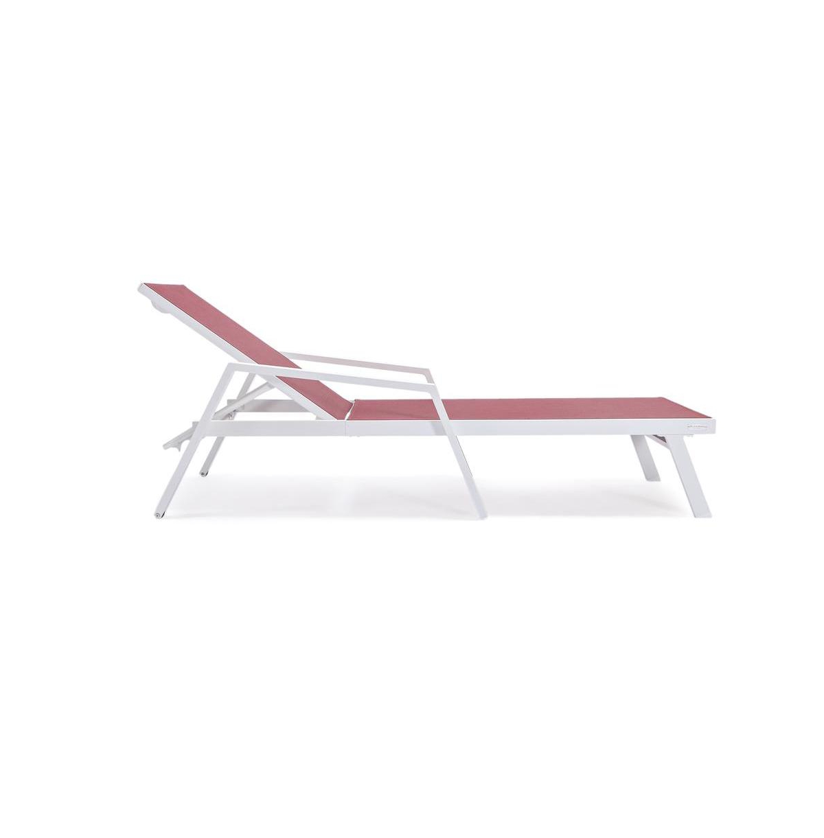 Click here for LeisureMod Lounge Chair With Armrests in White Alu... prices