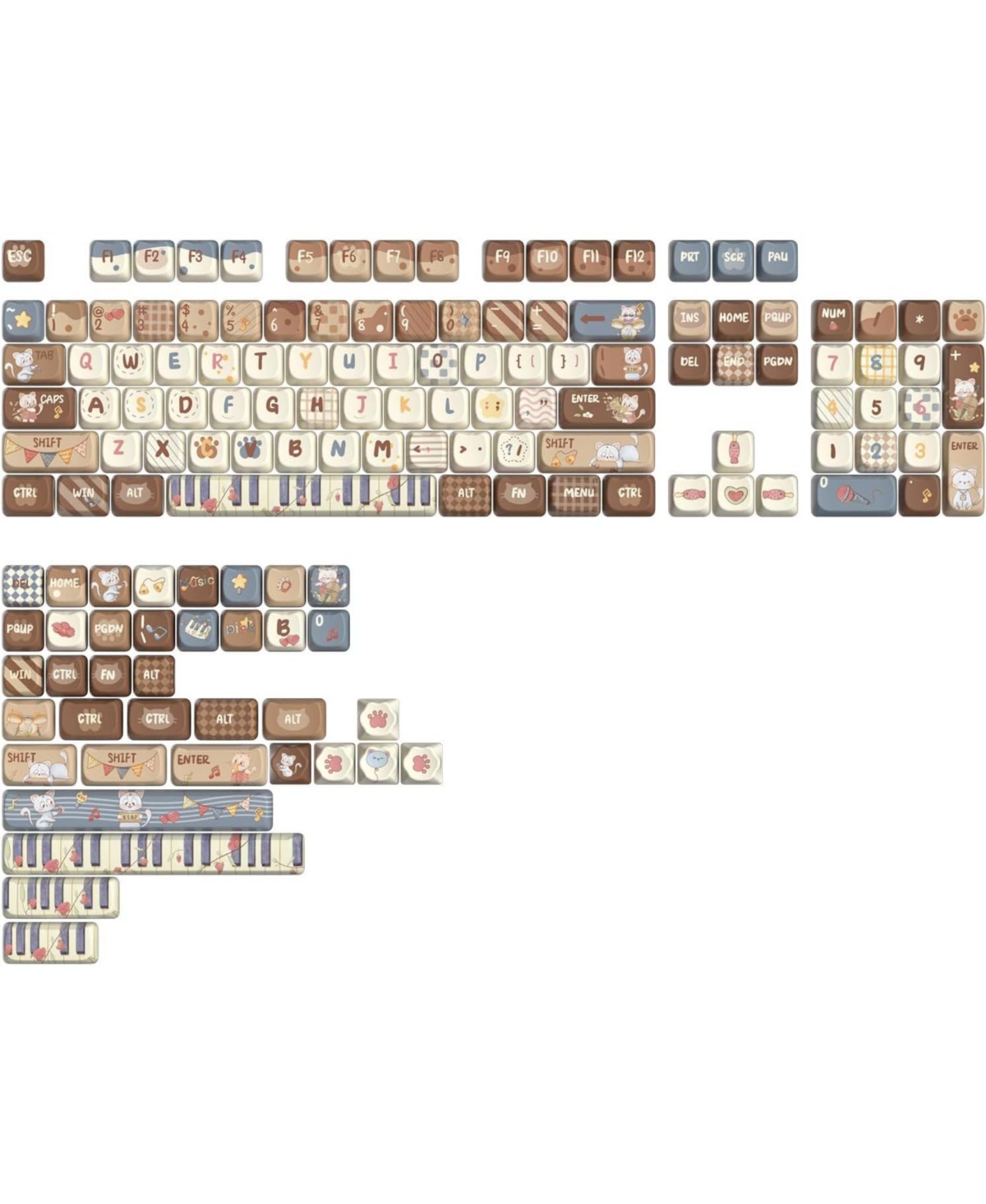 Click here for Dye-Sub Pbt Keycap Set  Mao Profile  142 Full Keys... prices