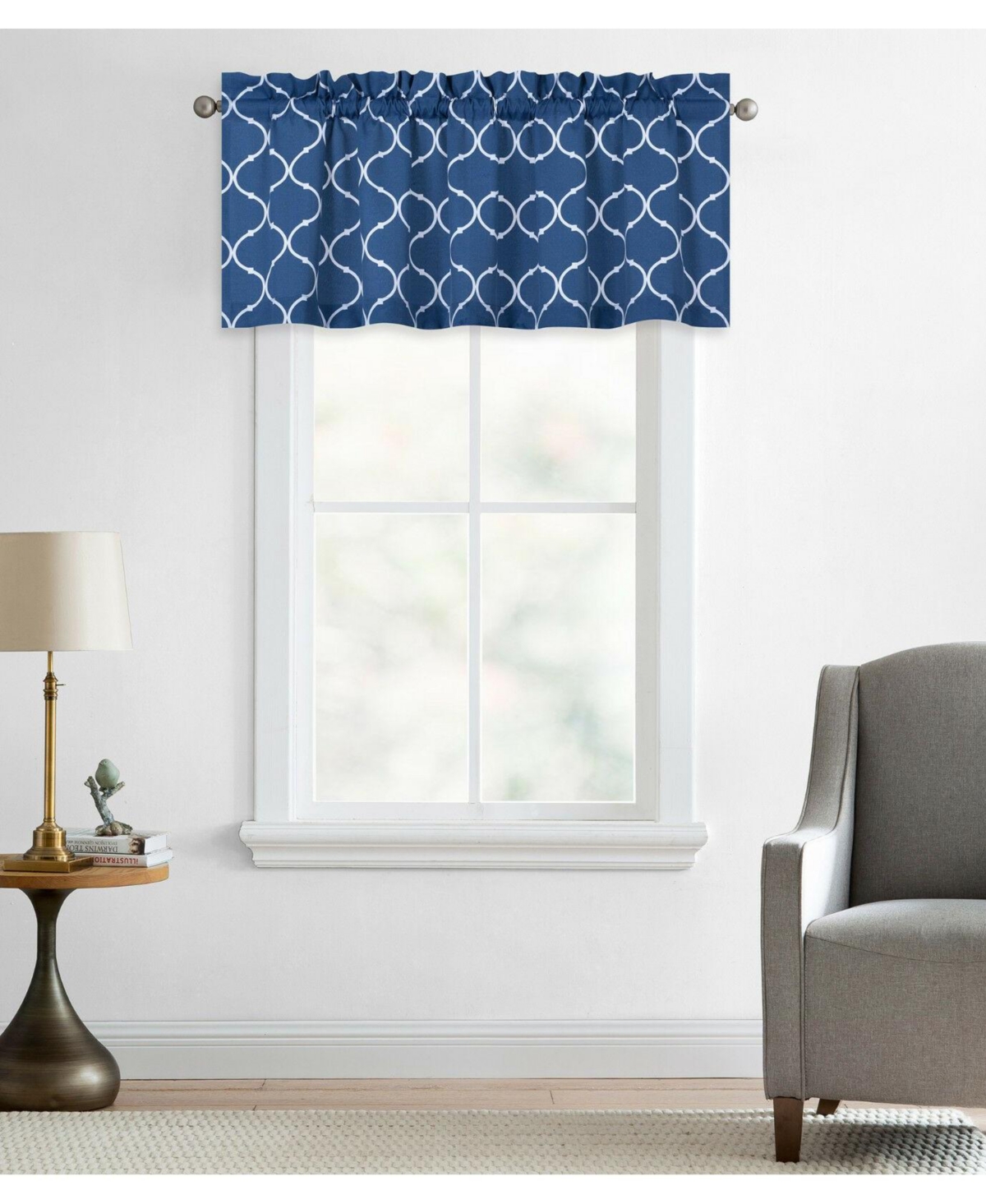 Click here for Kate Auroras Trellis Lattice Rod Pocket Valance -... prices