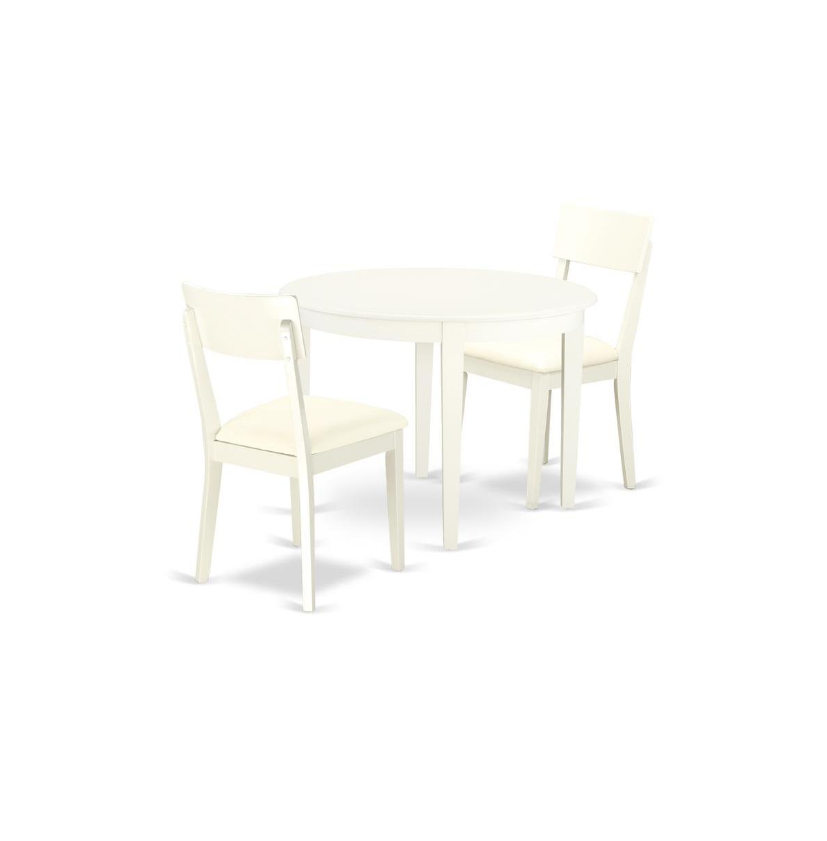 Click here for East West Furniture Dining Room Set Linen White -... prices