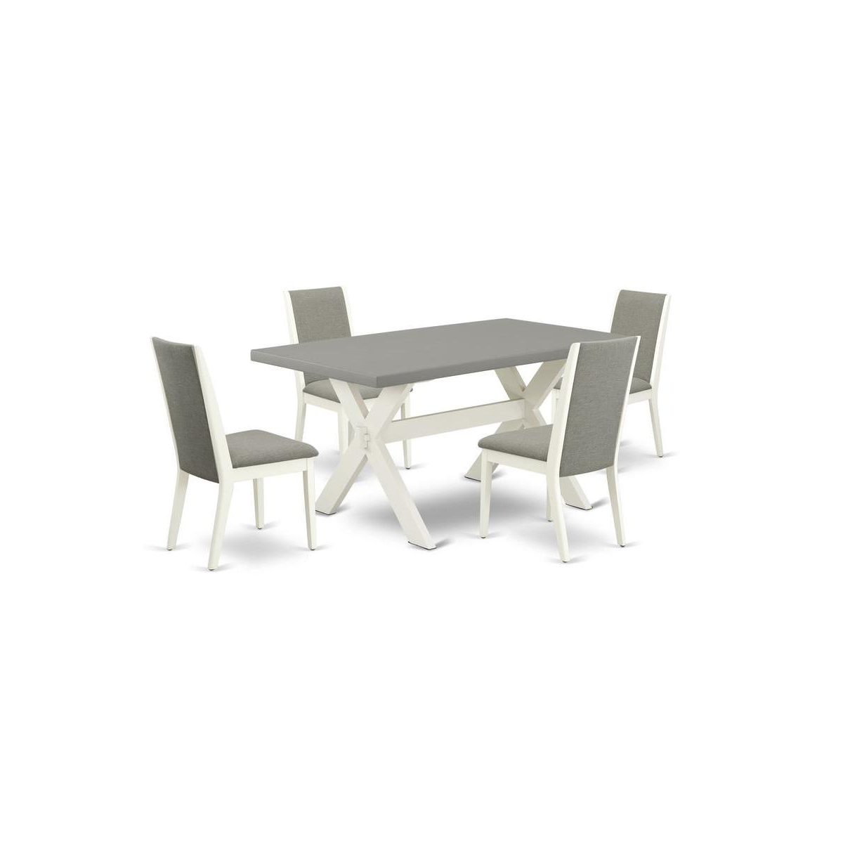 Click here for East West Furniture 5-Piece Amazing Dining Room Ta... prices