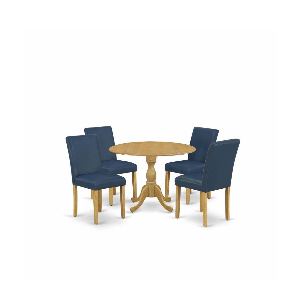 Click here for East West Furniture 5 Piece Dining Table Set - Oak... prices