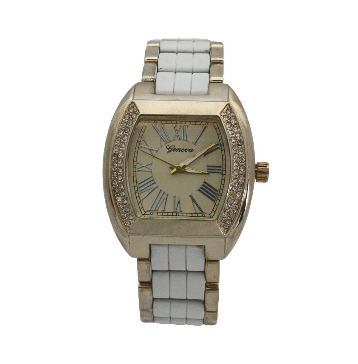 Click here for Olivia Pratt White Rhinestione Accent Square Dial... prices