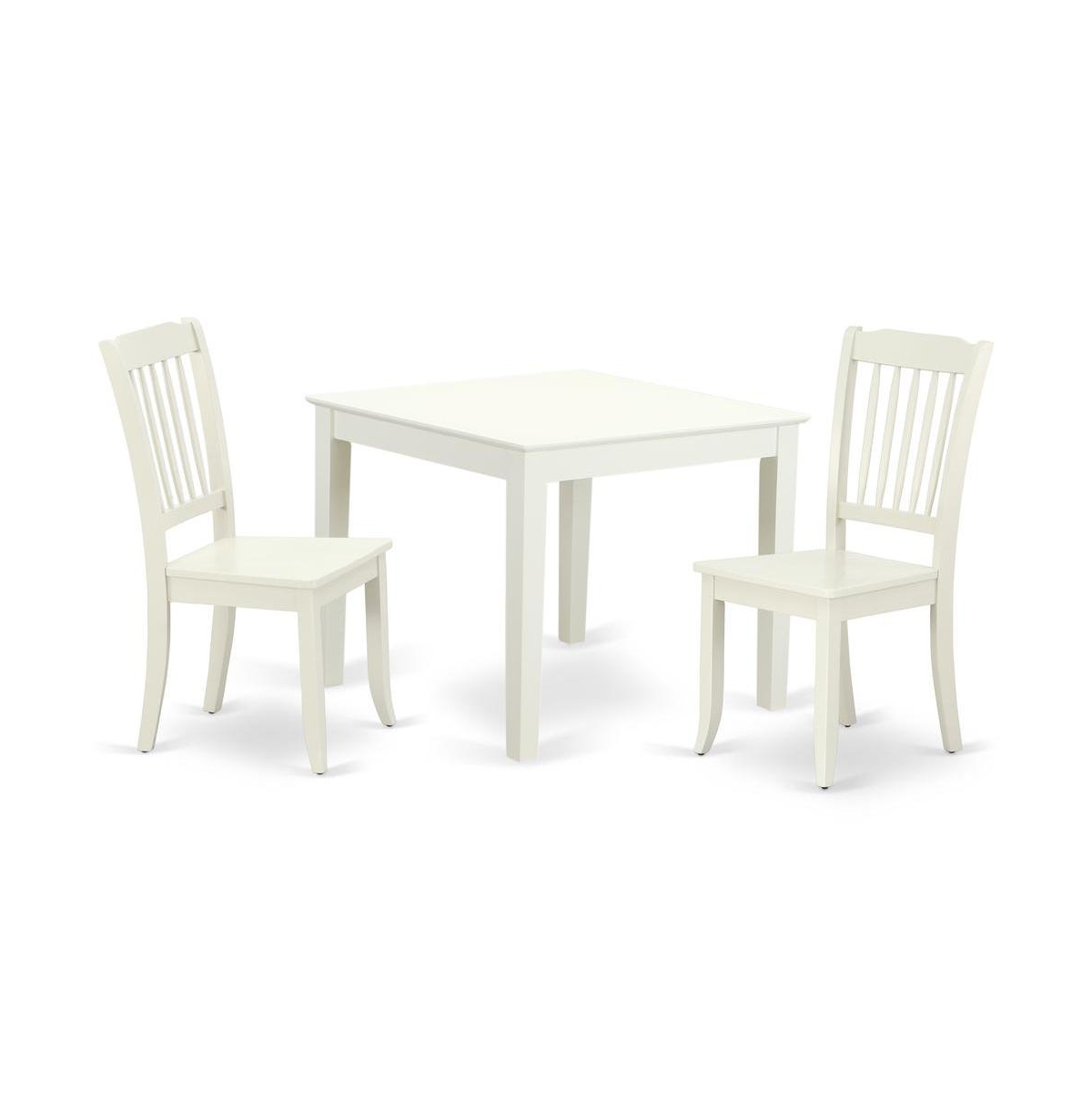 Click here for East West Furniture Dining Room Set Linen White -... prices