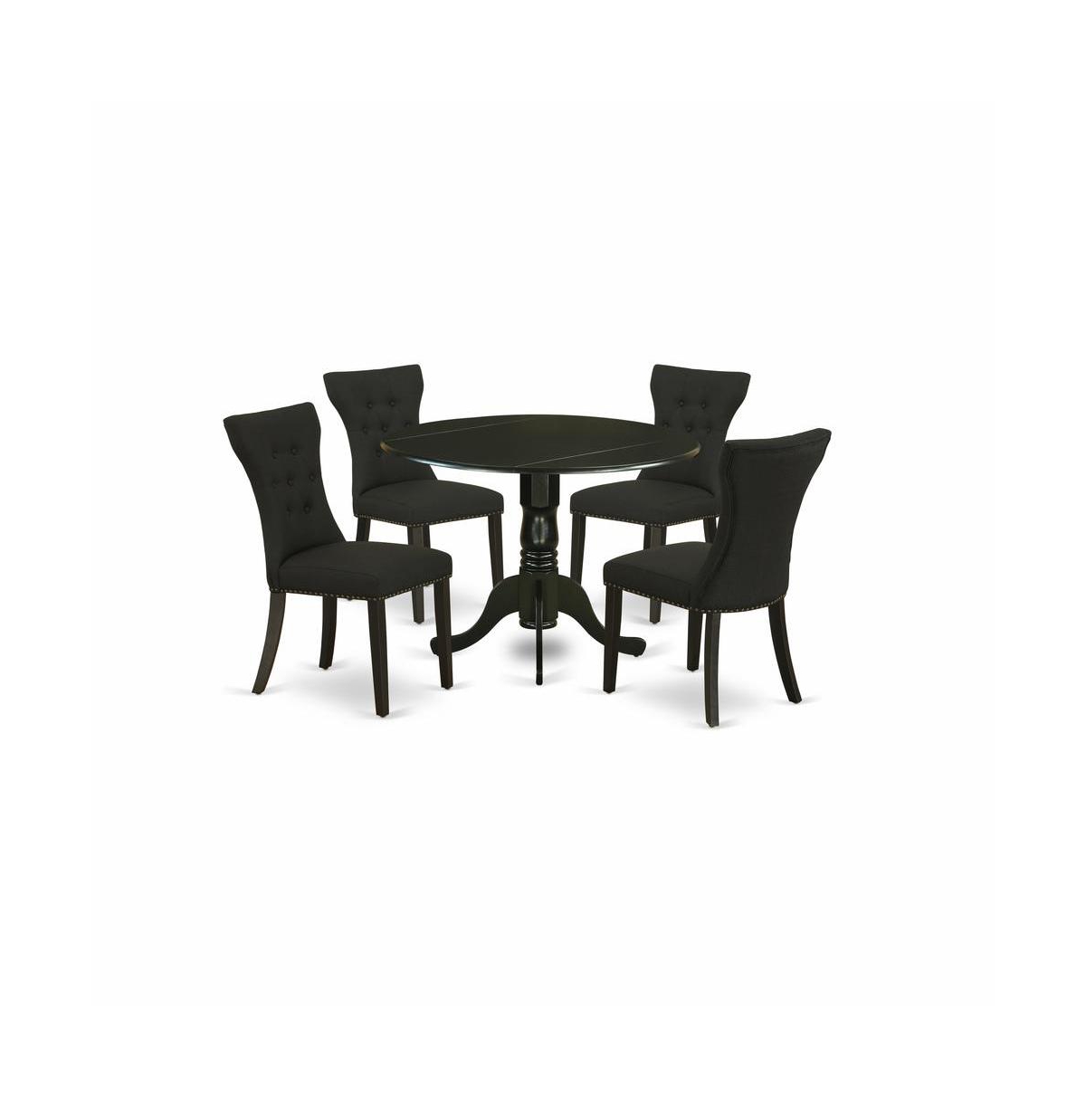 Click here for East West Furniture Dining Room Set Black - Black prices