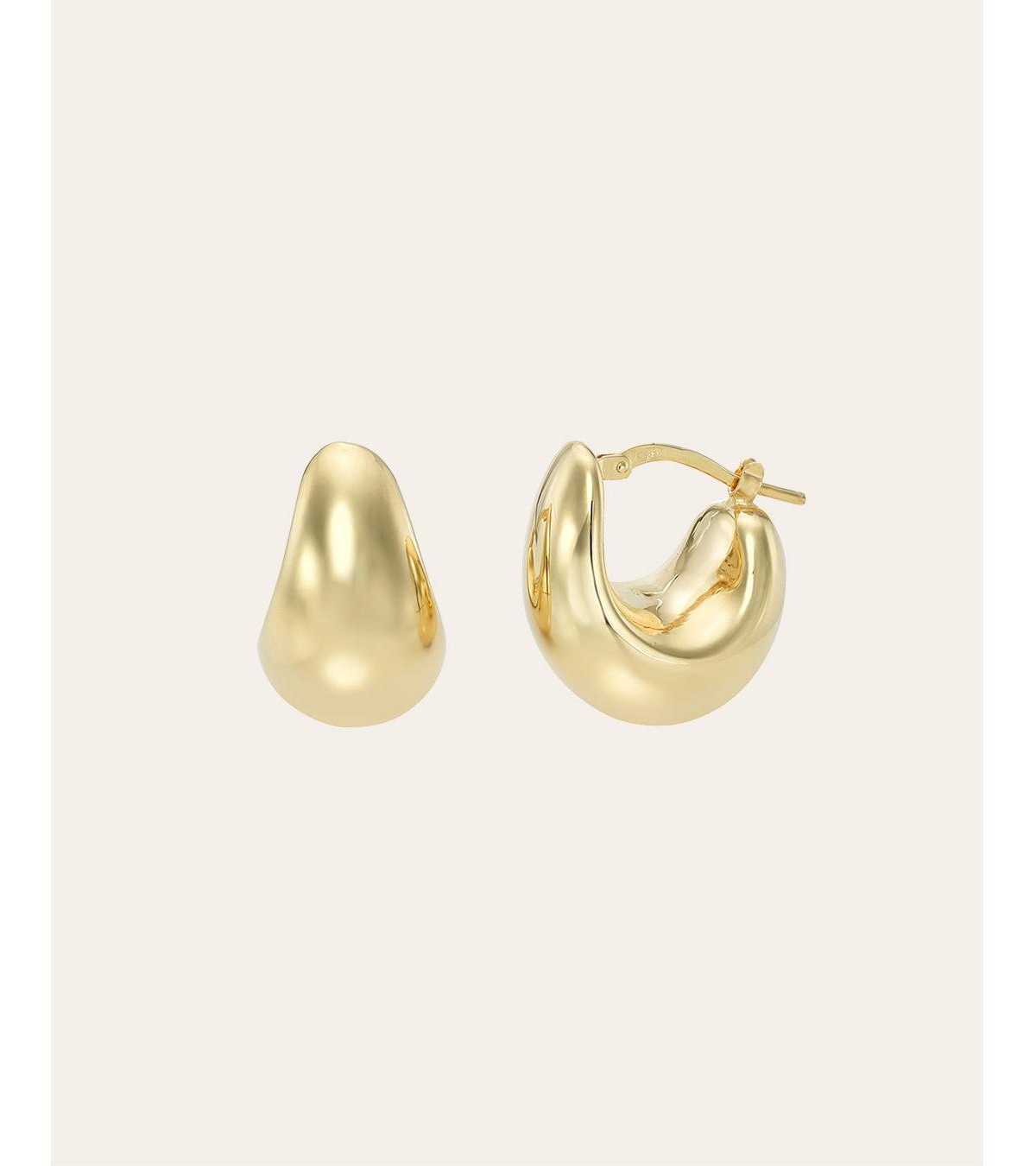 Click here for Zoe Lev 14k Gold Small Bubble Hoops - Yellow gold prices