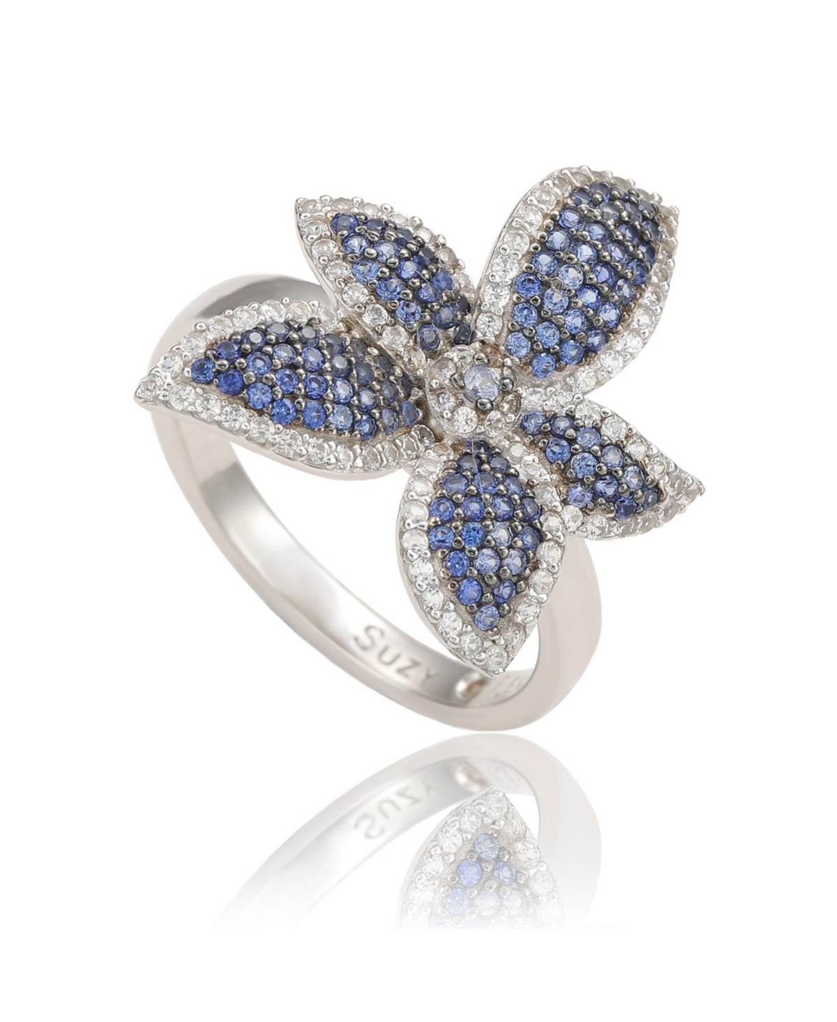 Click here for Suzy Levian New York Sterling Silver Sapphire & Wh... prices