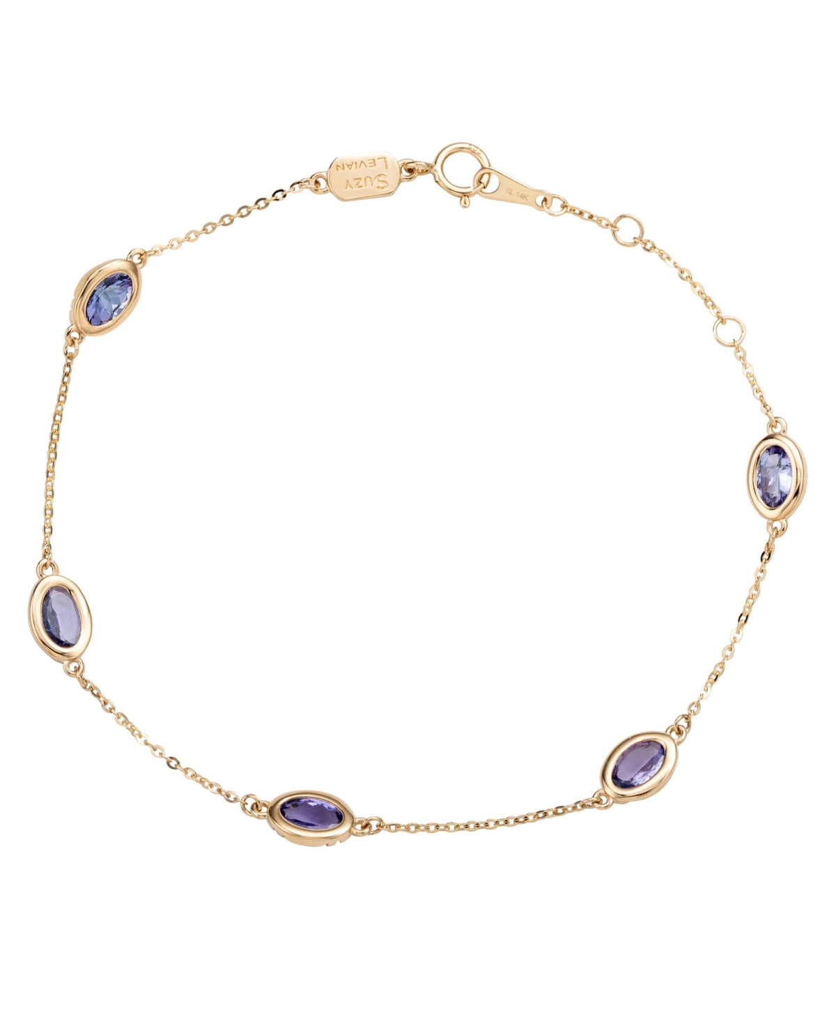 Click here for Suzy Levian 14K Gold 2.50 Cttw Oval Cut Tanzanite... prices