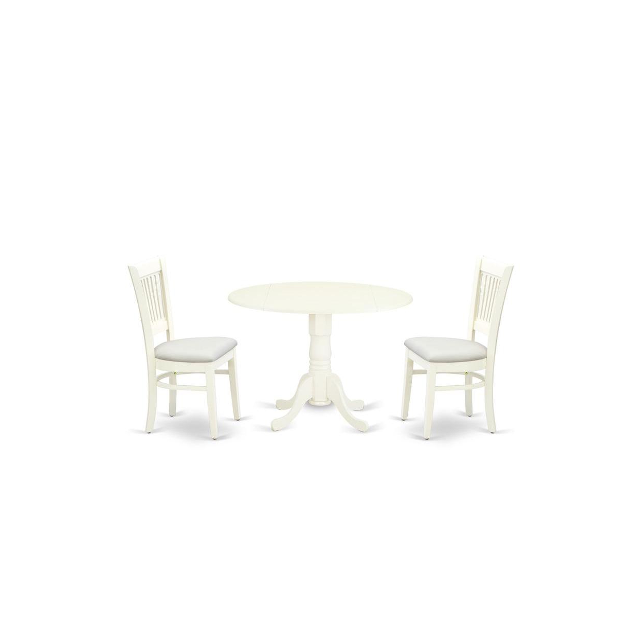 Click here for East West Furniture 3-Piece Dinette Set- 2 Mid Cen... prices