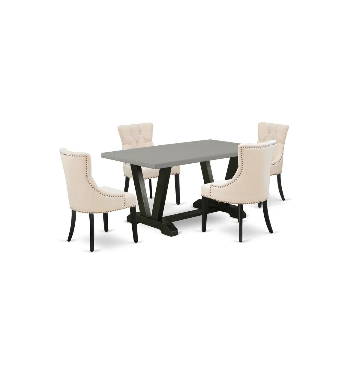 Click here for East West Furniture 5-Pc Dinette Set - 4 Upholster... prices