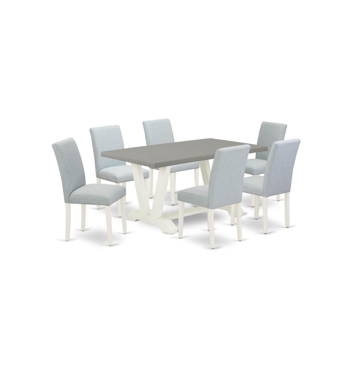 Click here for East West Furniture 7-Piece Dinette Set Includes 6... prices