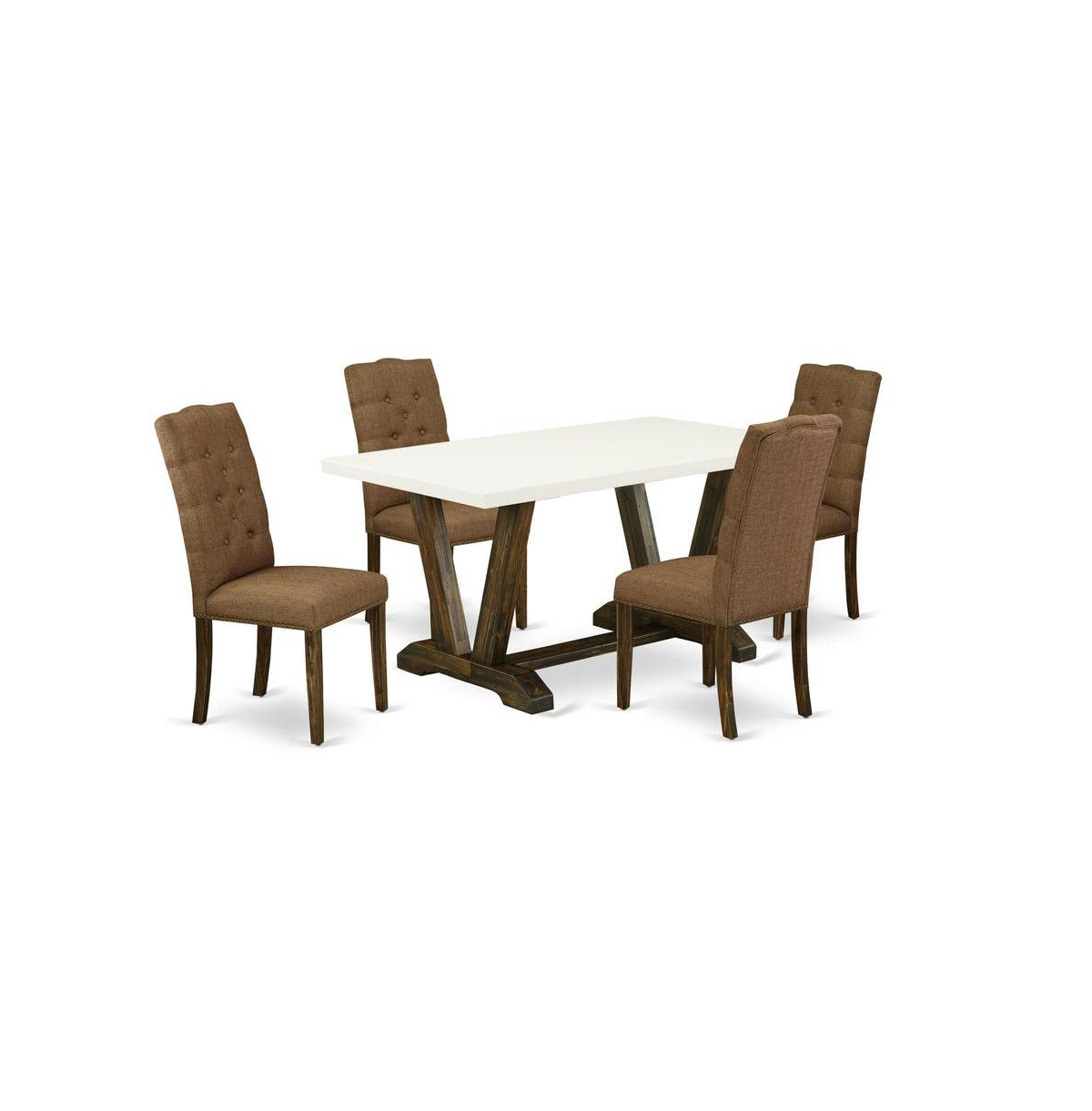 Click here for East West Furniture 5-Pc Dining room Set Included... prices
