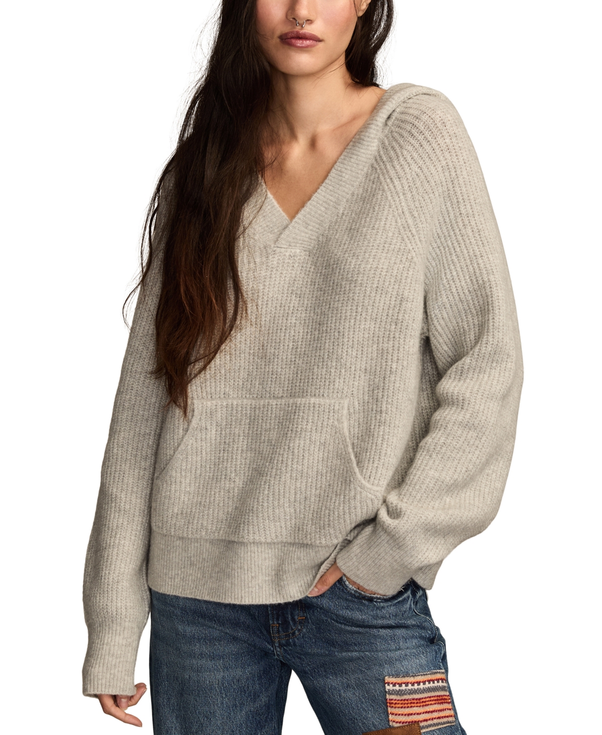 Click here for Lucky Brand Womens Cloud Soft Hoodie Sweater - Lig... prices