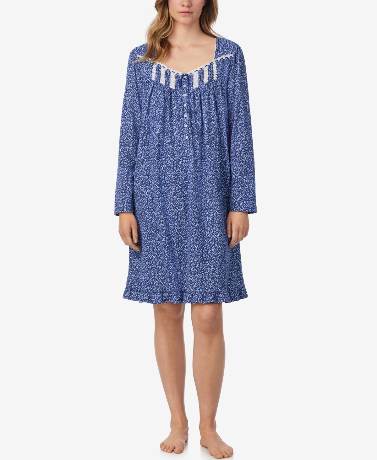 Click here for Eileen West Womens Long Sleeve Short Nightgown - B... prices