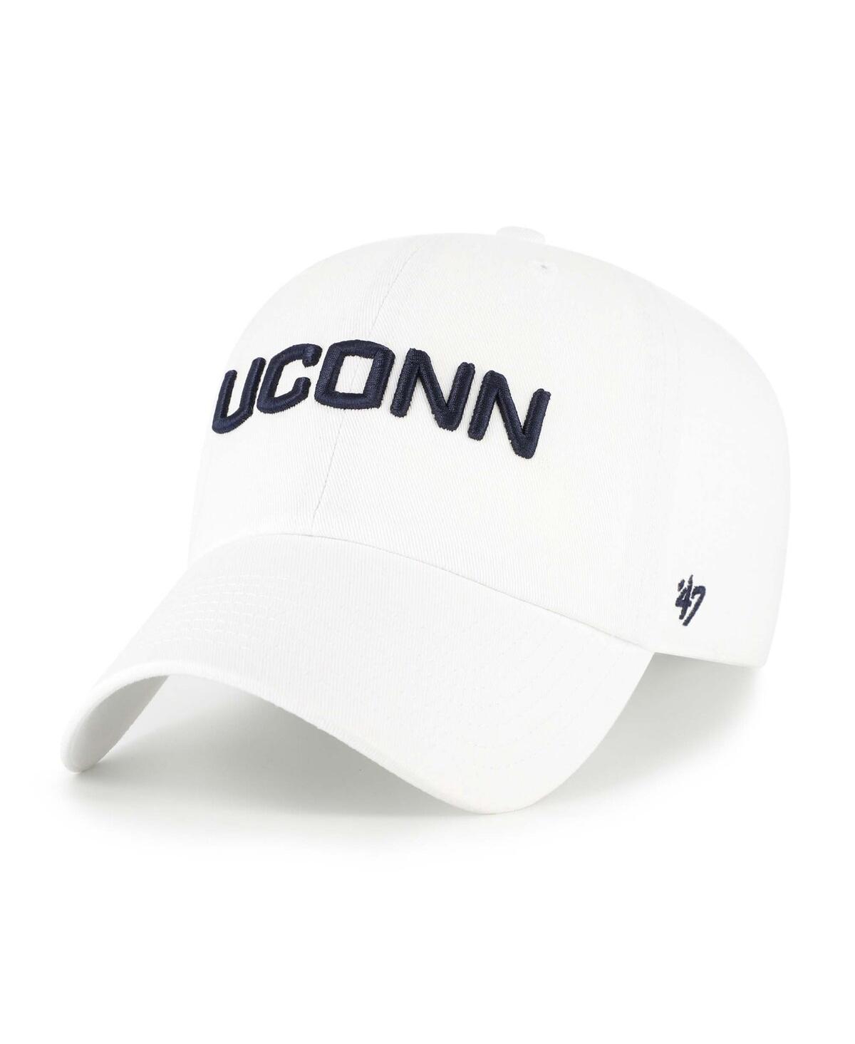 Click here for 47 Brand Mens White UConn Huskies Clean Up Adjusta... prices