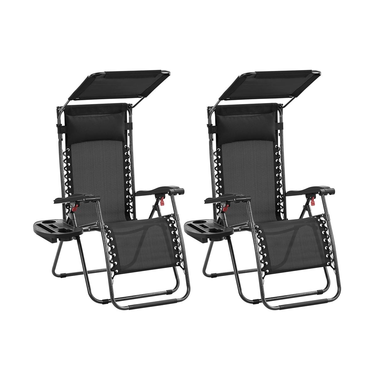 Click here for Yaheetech 2pcs 26in Outdoor Zero Gravity Chair Pat... prices