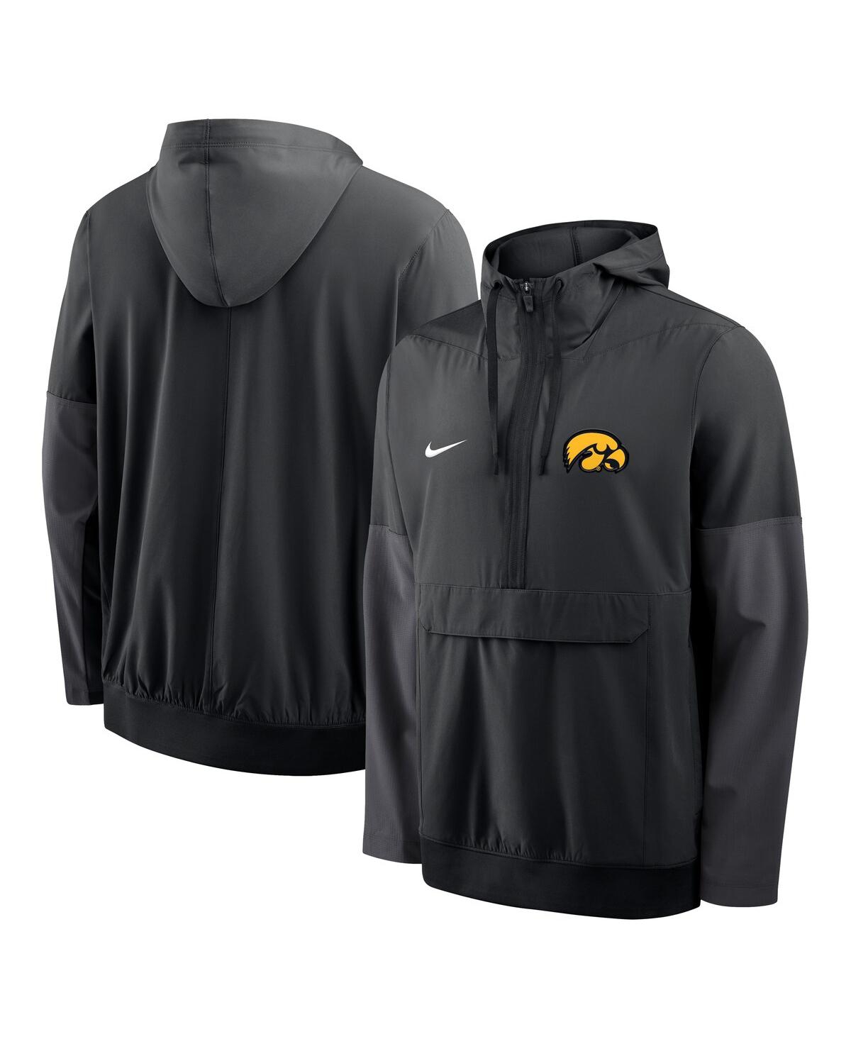 Click here for Nike Mens Black Iowa Hawkeyes Anorak Half-Zip Hood... prices