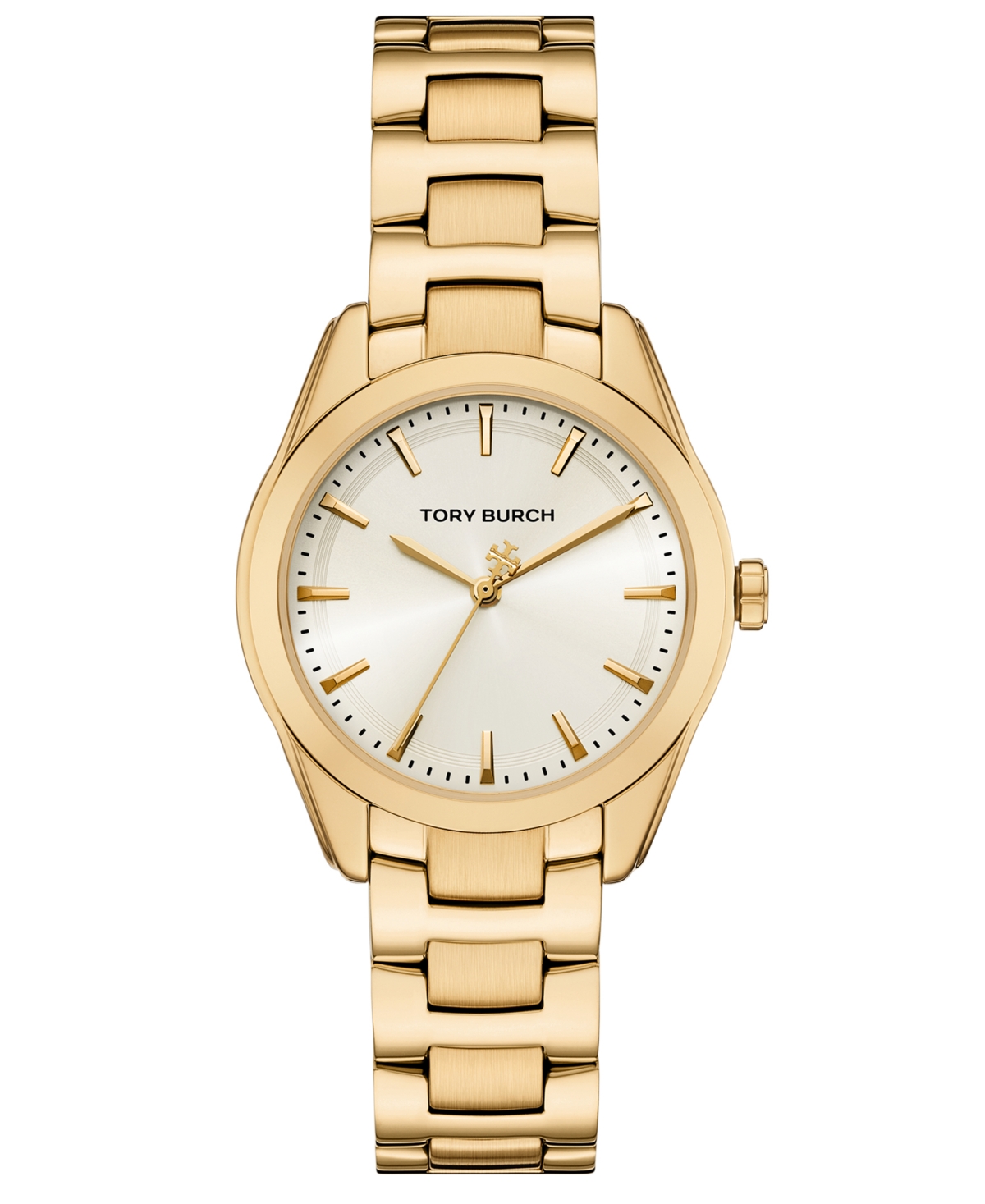Click here for Tory Burch Womens The Miller Gold-Tone Stainless S... prices