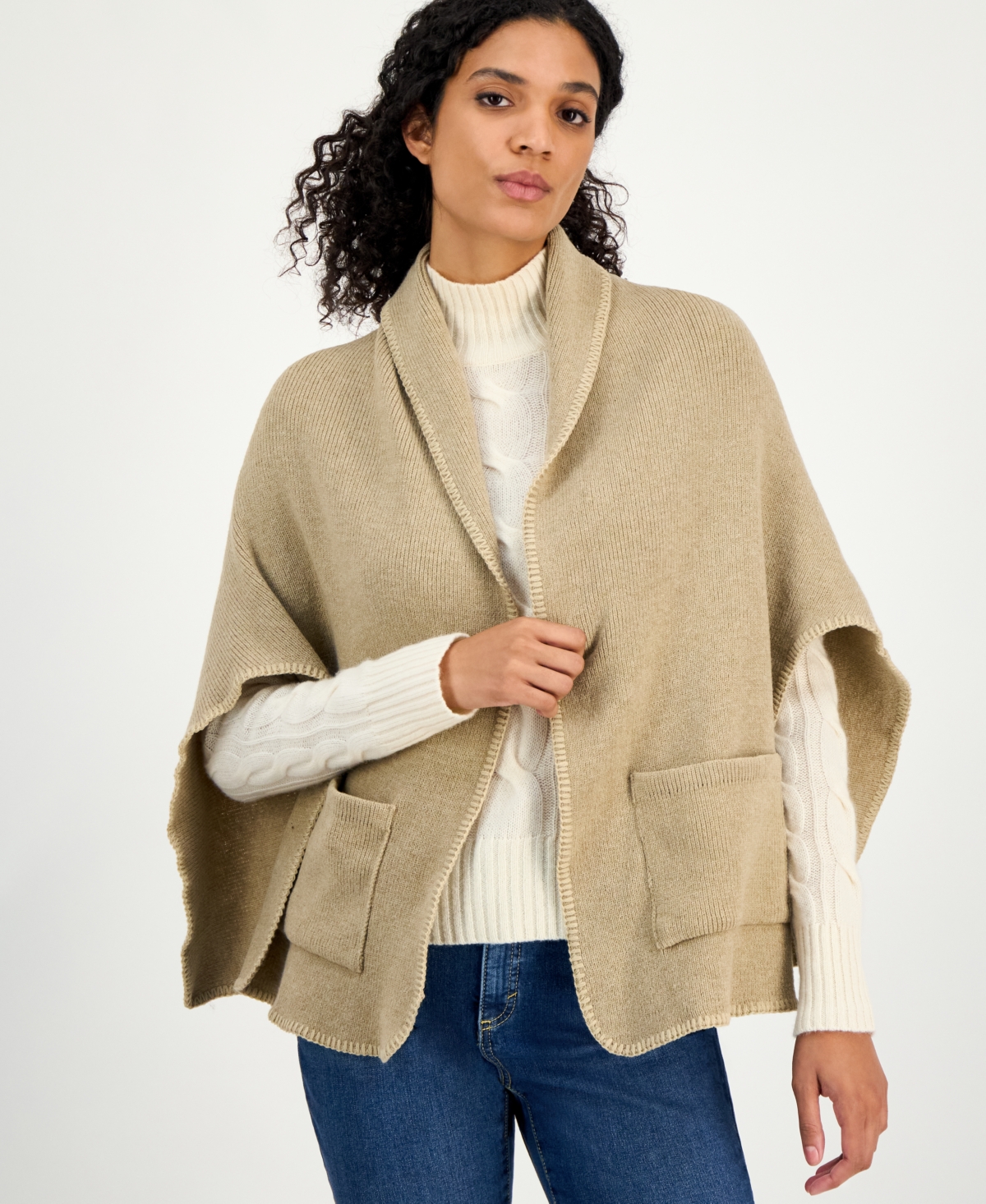Click here for Style & Co Solid Scarf Wrap With Pockets  Macys Ex... prices