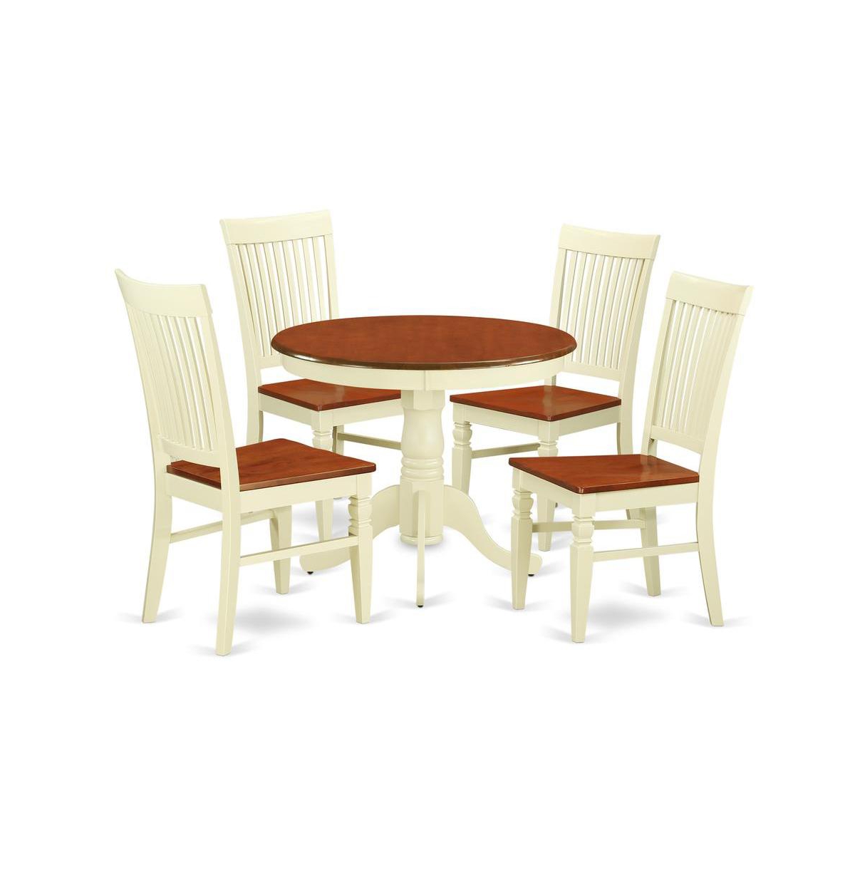 Click here for East West Furniture Dining Room Set Buttermilk & C... prices