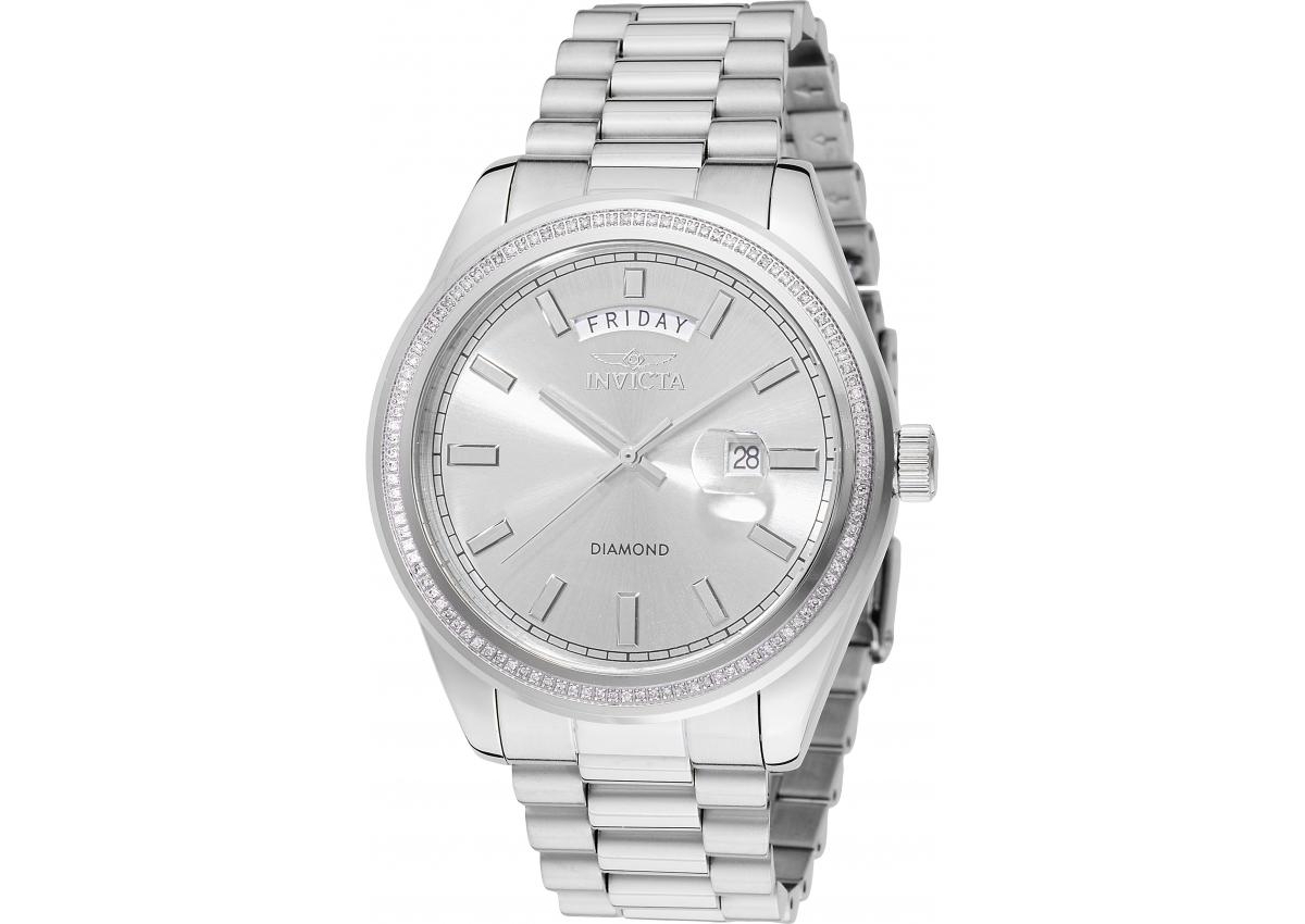 Click here for Invicta Mens 48759 Elite Diamond Quartz 3 Hand Sil... prices