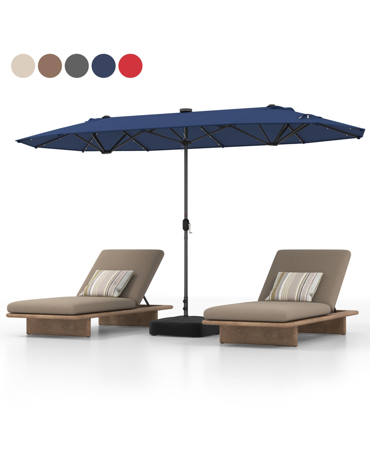 Click here for Gymax 13 Ft Patio Umbrella Double-Sided Market Umb... prices