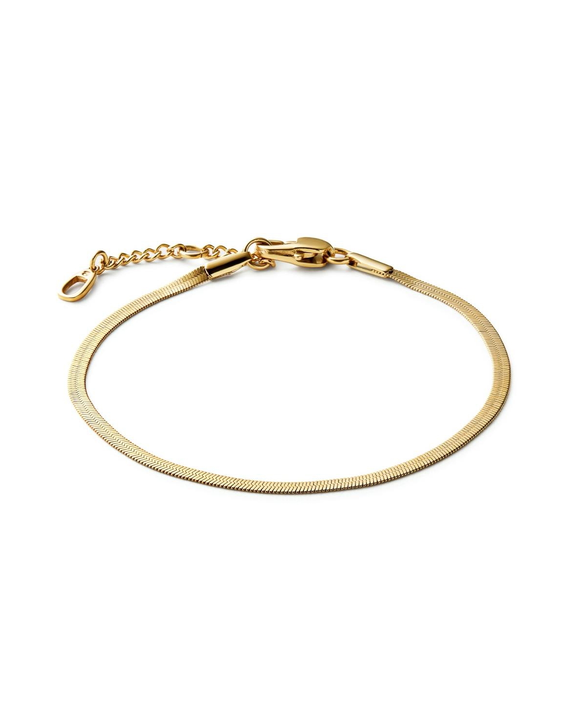 Click here for Ana Luisa Herringbone Bracelet - Atlas - Gold  gol... prices