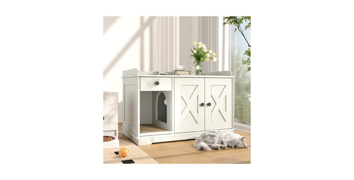 Click here for Aostirmotor Cat Litter Box Cabinet with Drawer and... prices