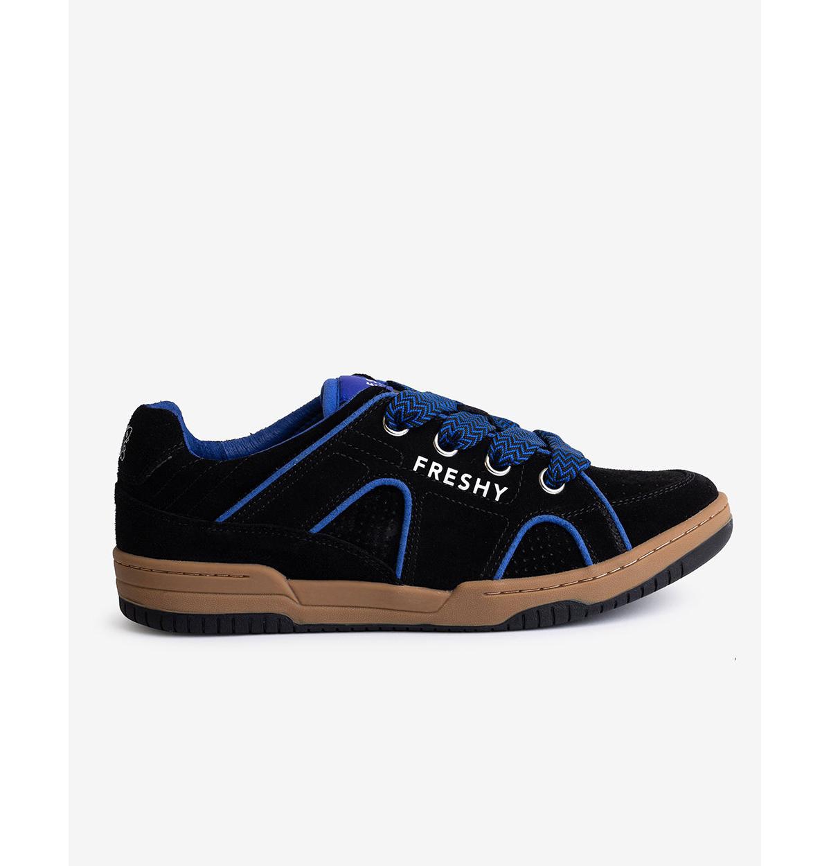 Click here for Freshy Mens Steezy Nites Sneaker - Black/blue prices