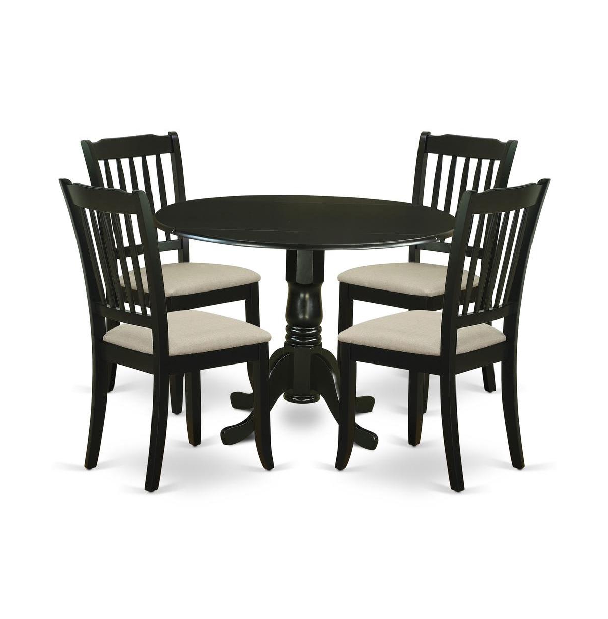 Click here for East West Furniture Dining Room Set Black - Black prices