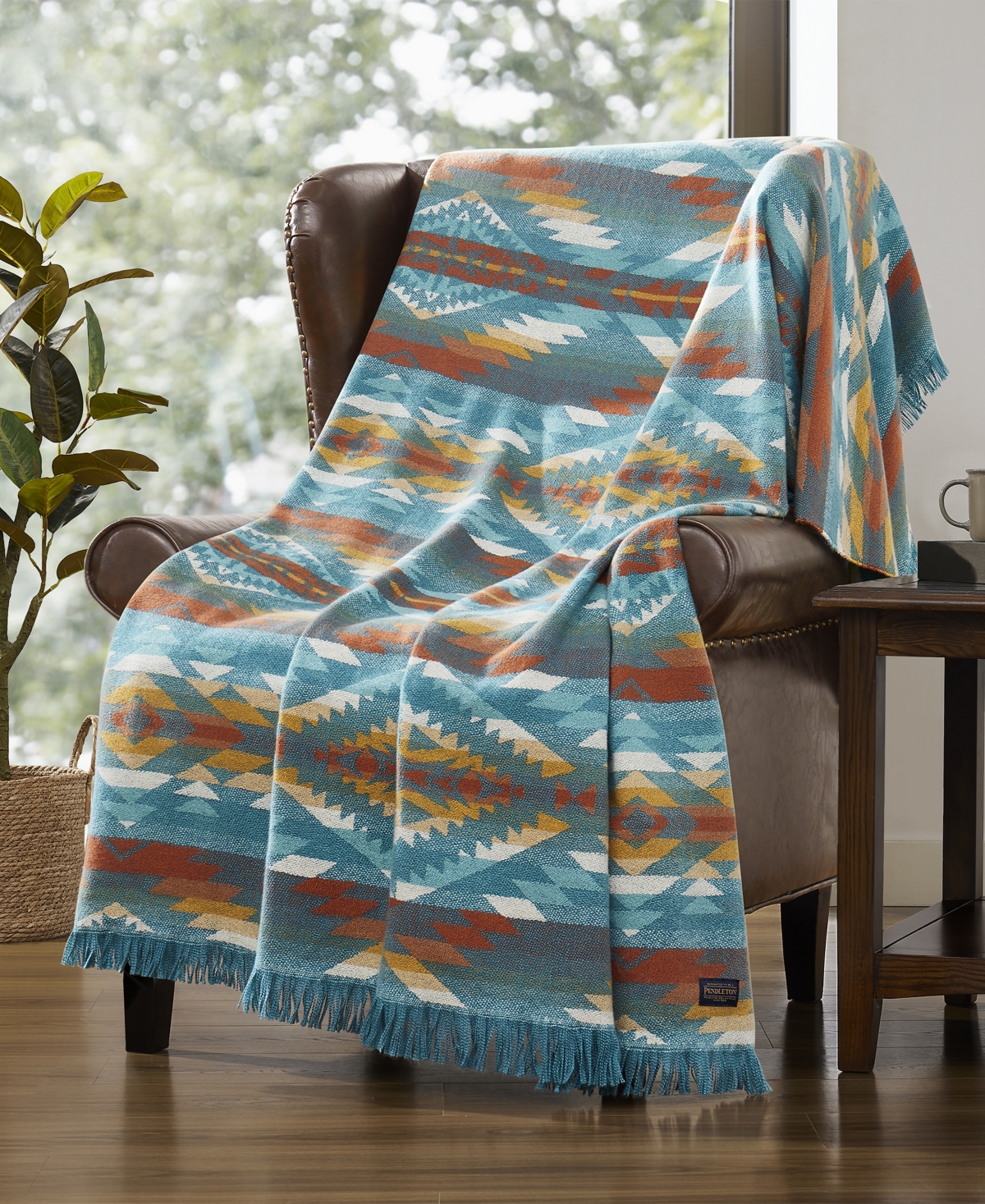 Click here for Pendleton Summerland Throw  50 x 70 - Blue Multi prices