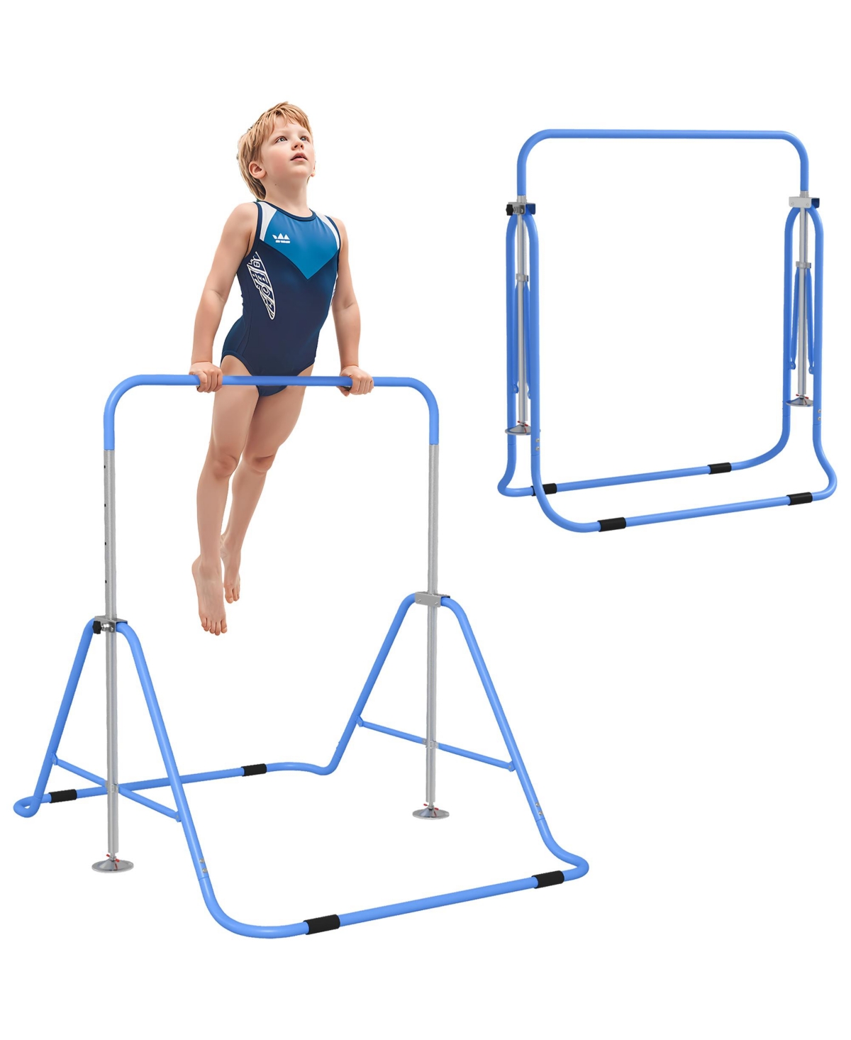 Click here for Qaba Folding Gymnastics Bar for Kids  Adjustable H... prices