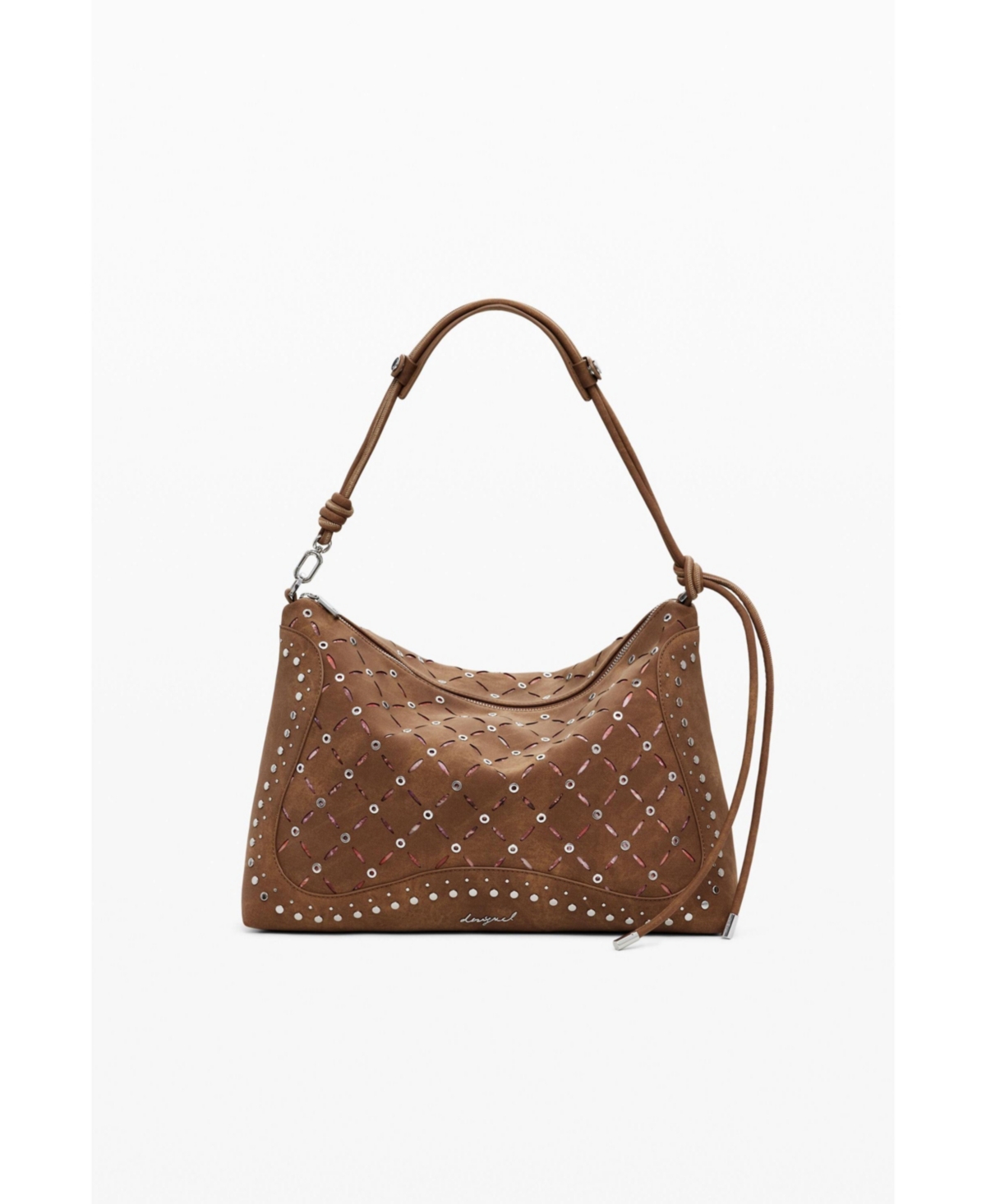 Click here for Desigual Womens Medium cut-out faux leather bag -... prices