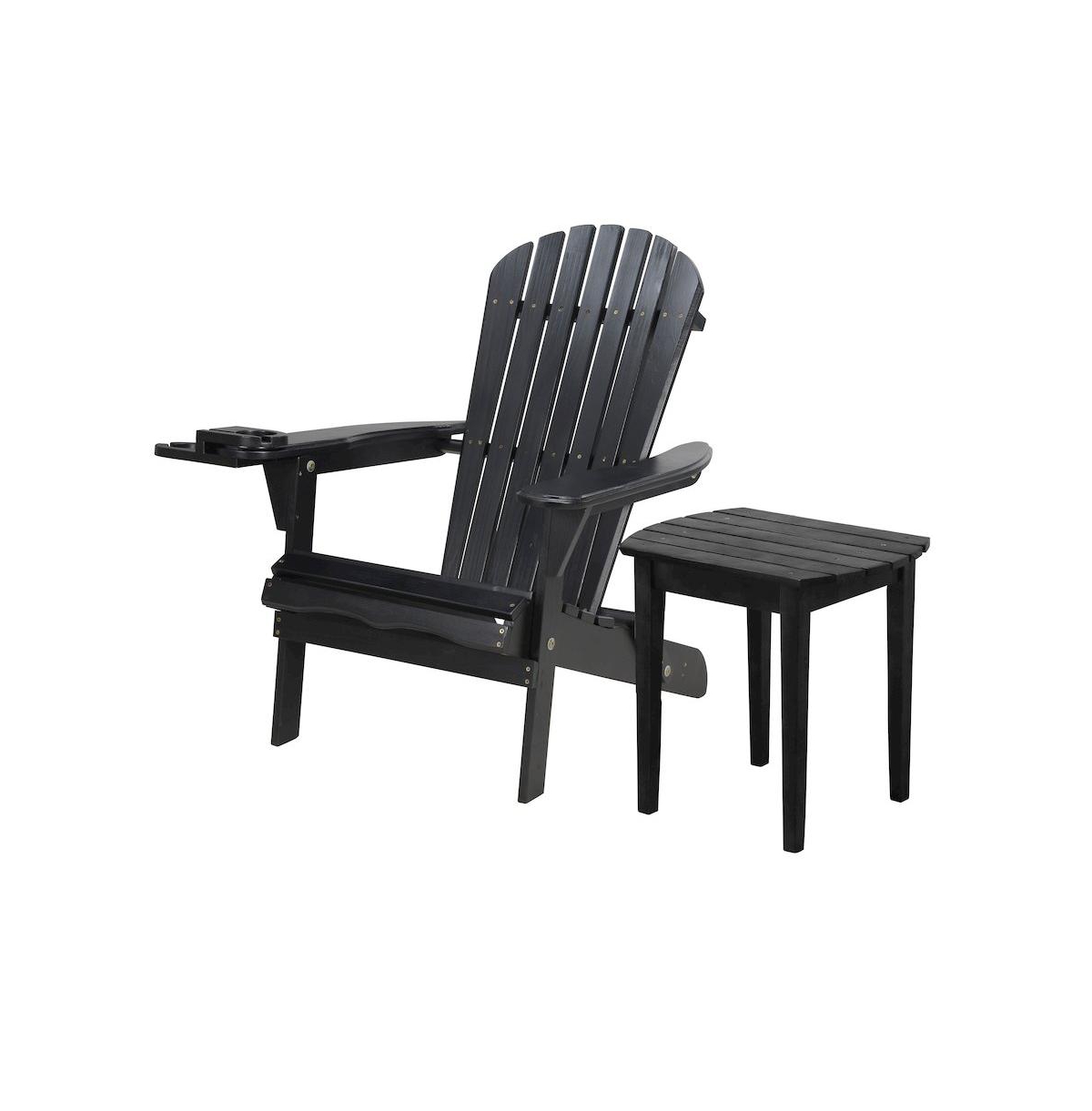 Click here for Jiallo Foldable Adirondack Chair With Cup Holder W... prices