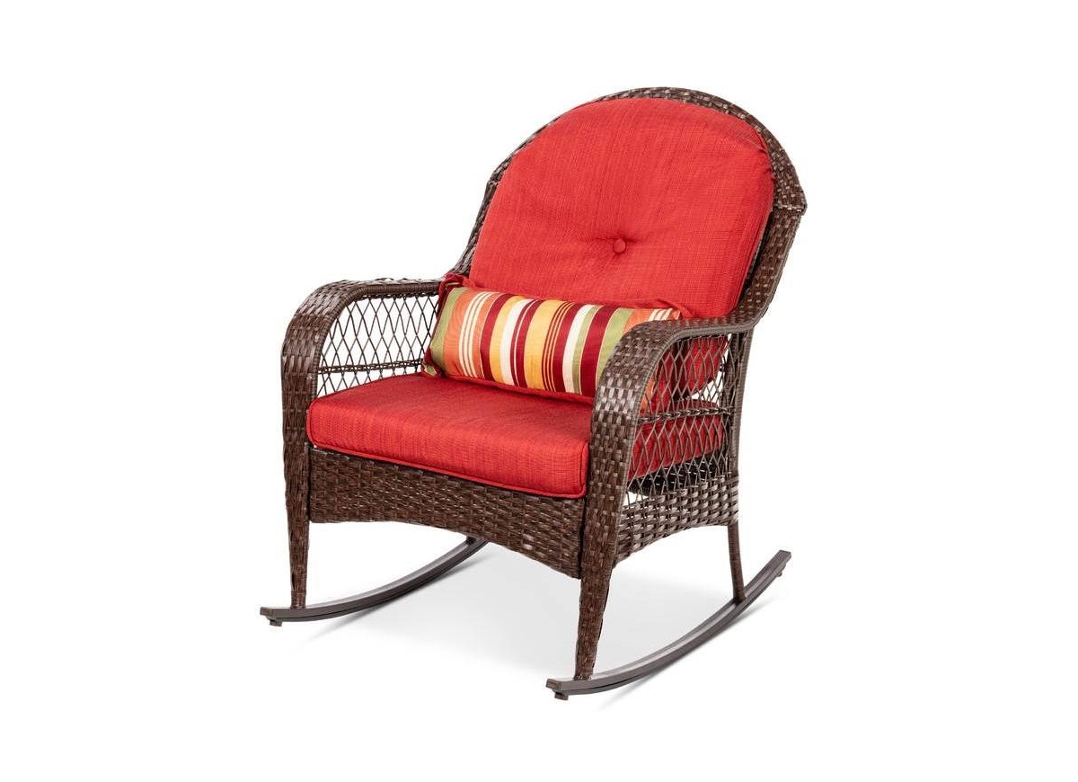 Click here for Outdoor Patio Wicker Rocking Chair Set with Cushio... prices
