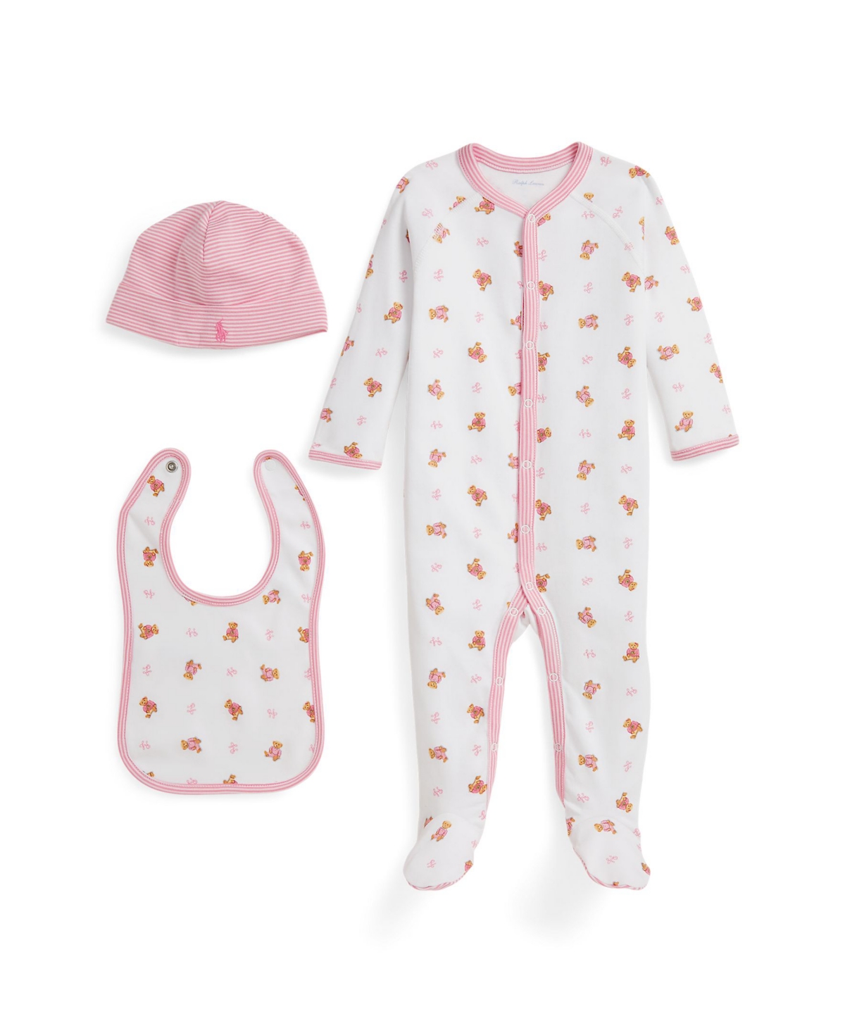 Click here for Polo Ralph Lauren Baby Boys 3-Piece Coverall  Bib... prices