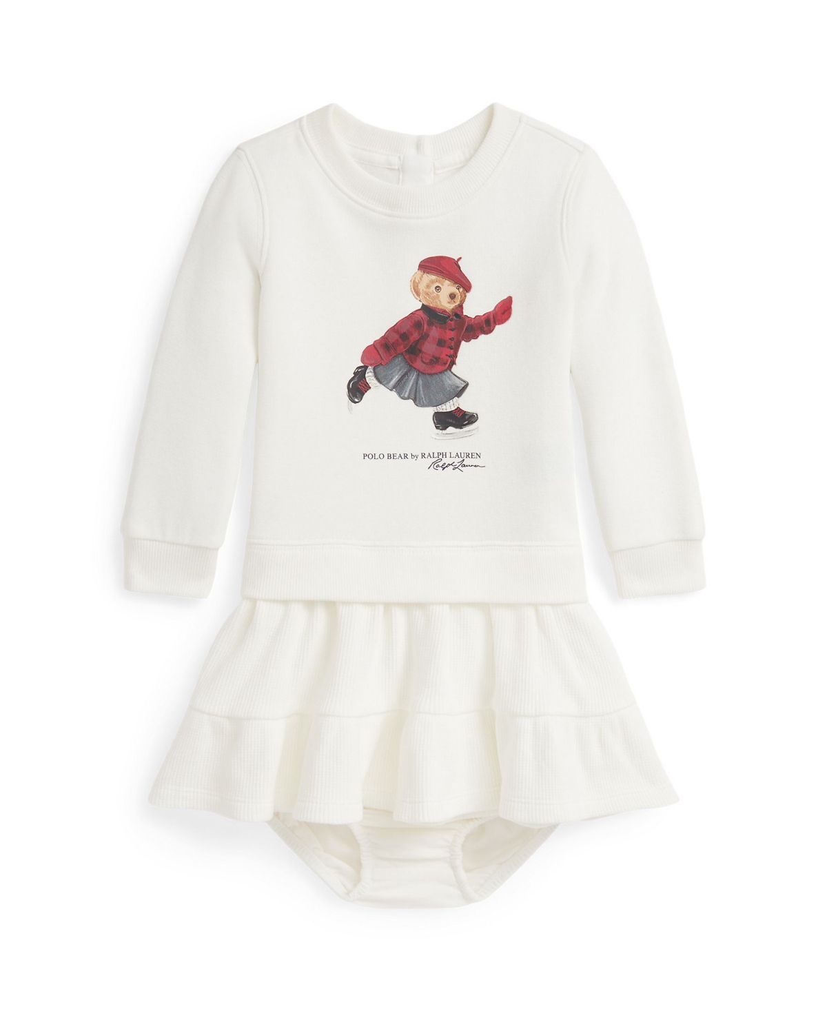 Click here for Polo Ralph Lauren Baby Girls Bear Fleece Dress and... prices