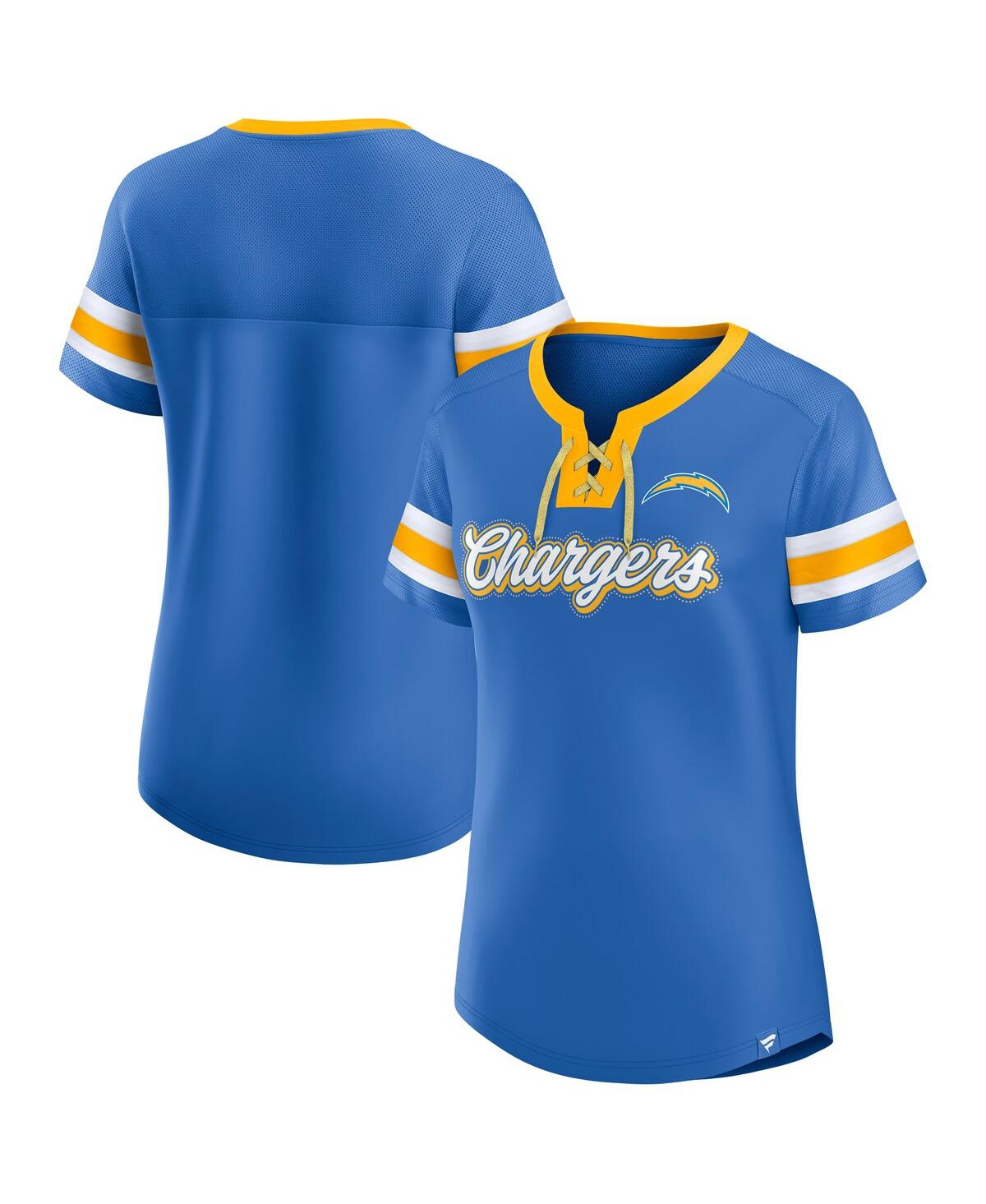 Click here for Fanatics Womens Powder Blue Los Angeles Chargers T... prices