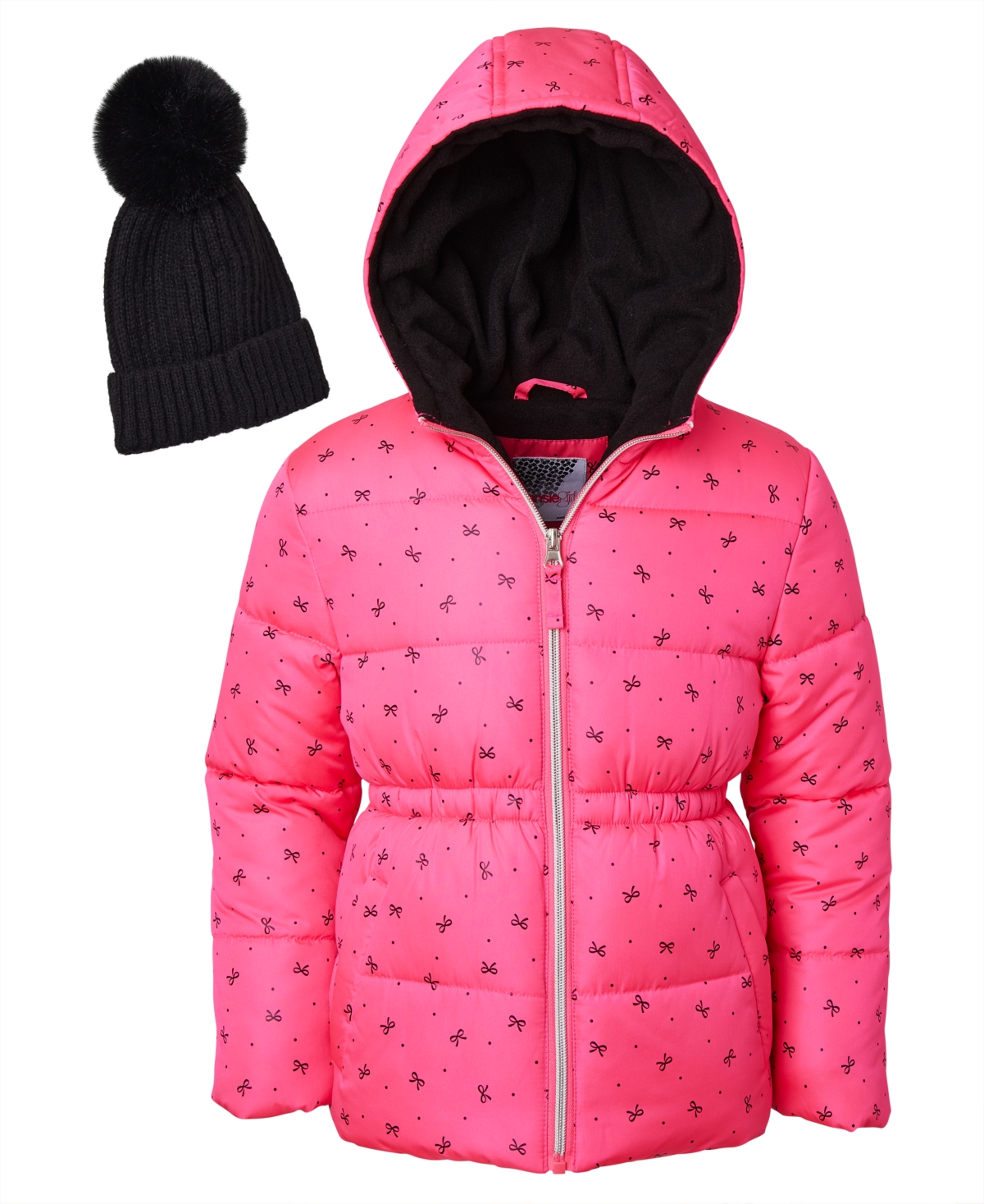 Click here for Kensie Girl Toddler and Little Girls Foil Bow Puff... prices