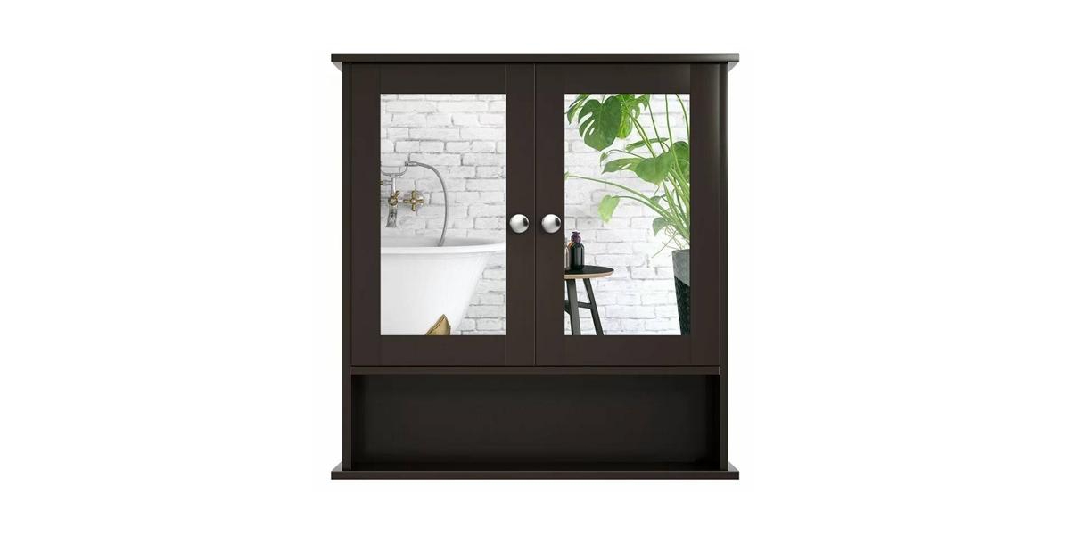 Click here for Slickblue Wood Bathroom Wall Cabinet with Mirrored... prices