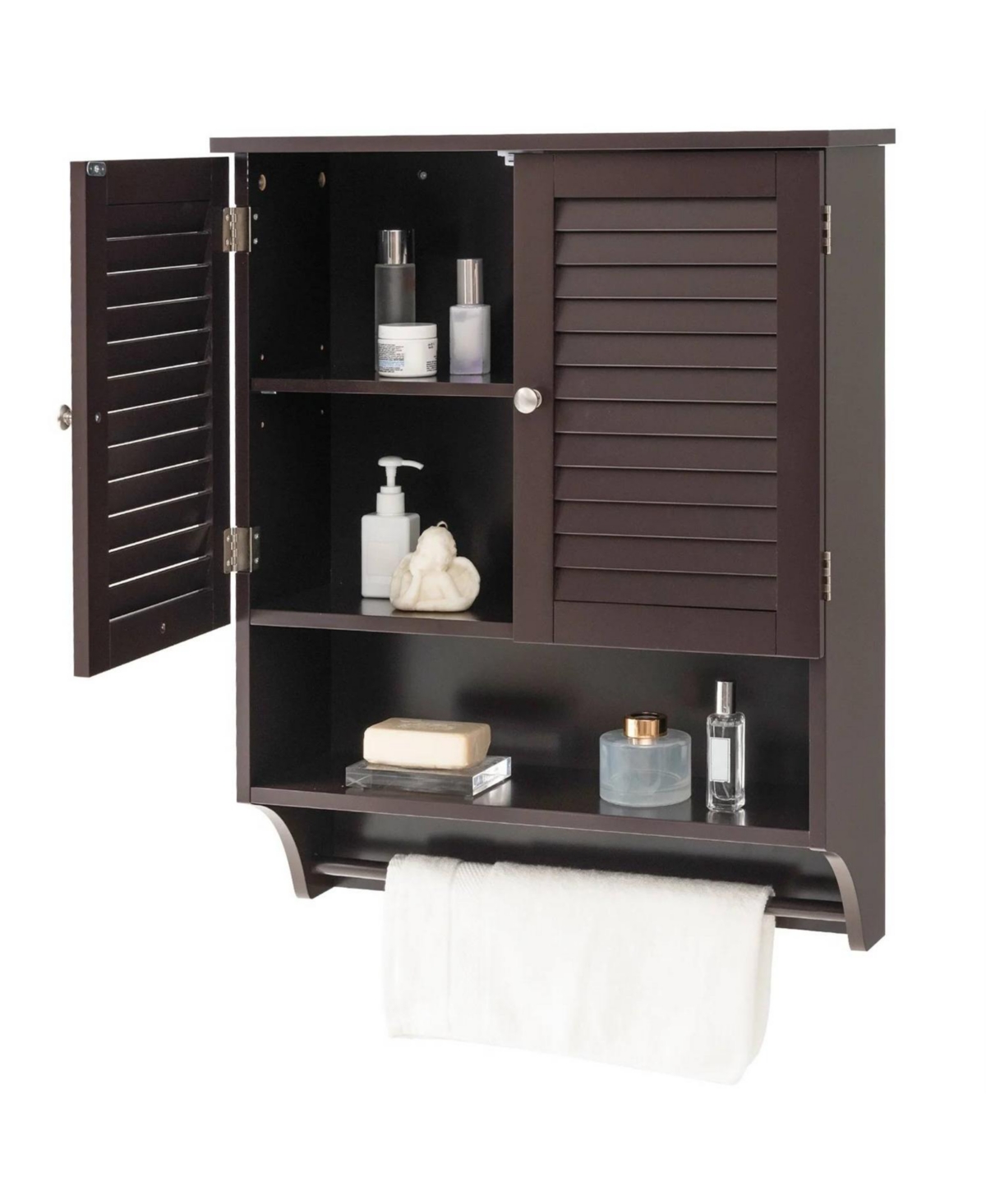 Click here for Slickblue Louvered Door Bathroom Medicine Cabinet... prices