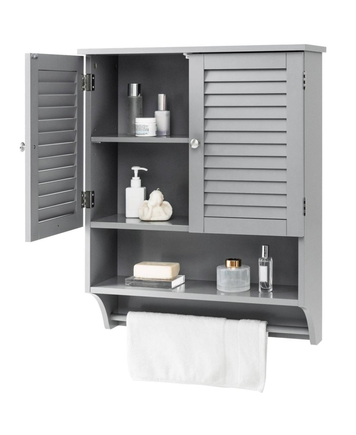 Click here for Slickblue Louvered Door Bathroom Medicine Cabinet... prices