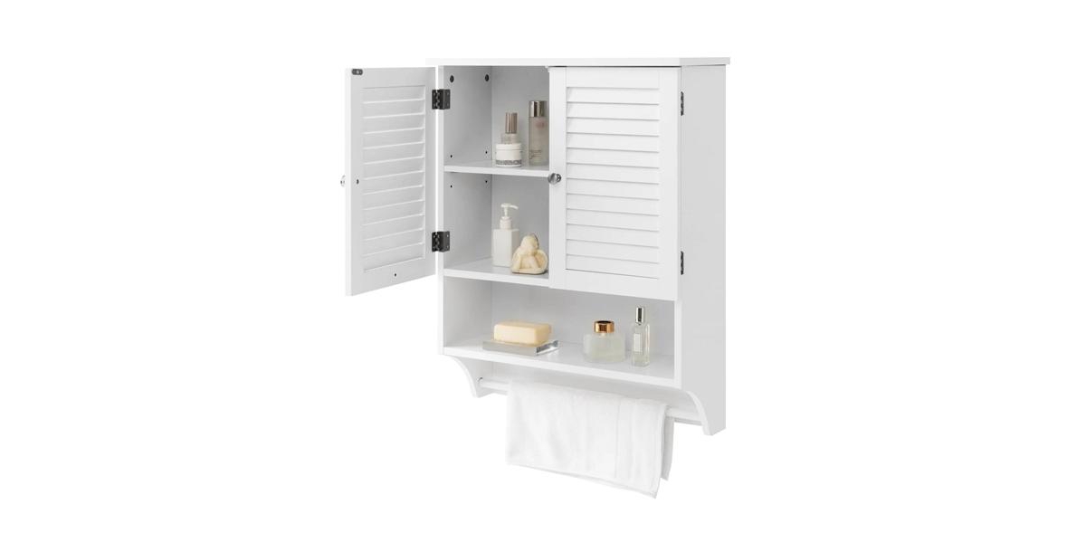 Click here for Slickblue Louvered Door Bathroom Medicine Cabinet... prices